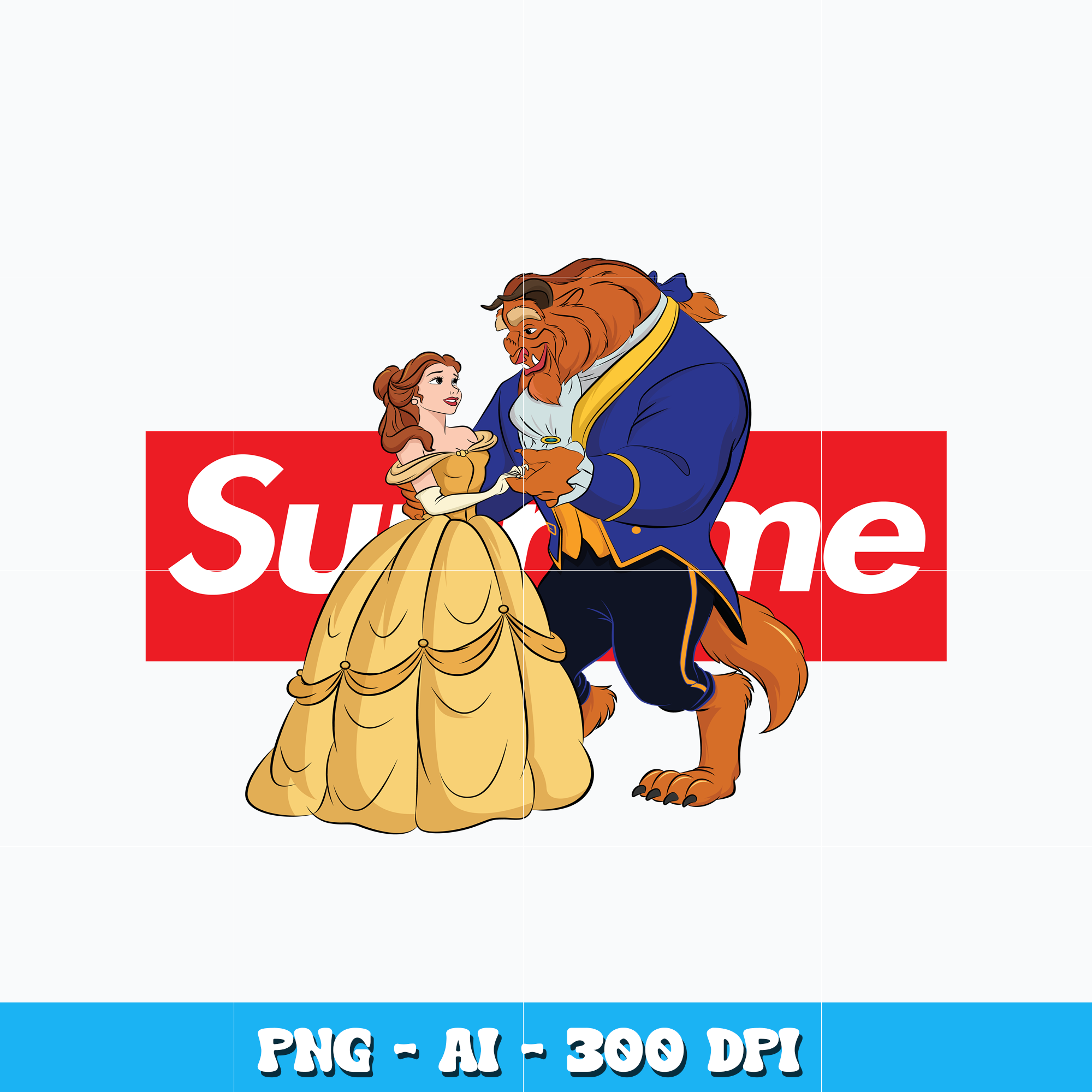 Beauty And The Beast Supreme svg, Supreme svg, cartoon svg, - Inspire ...