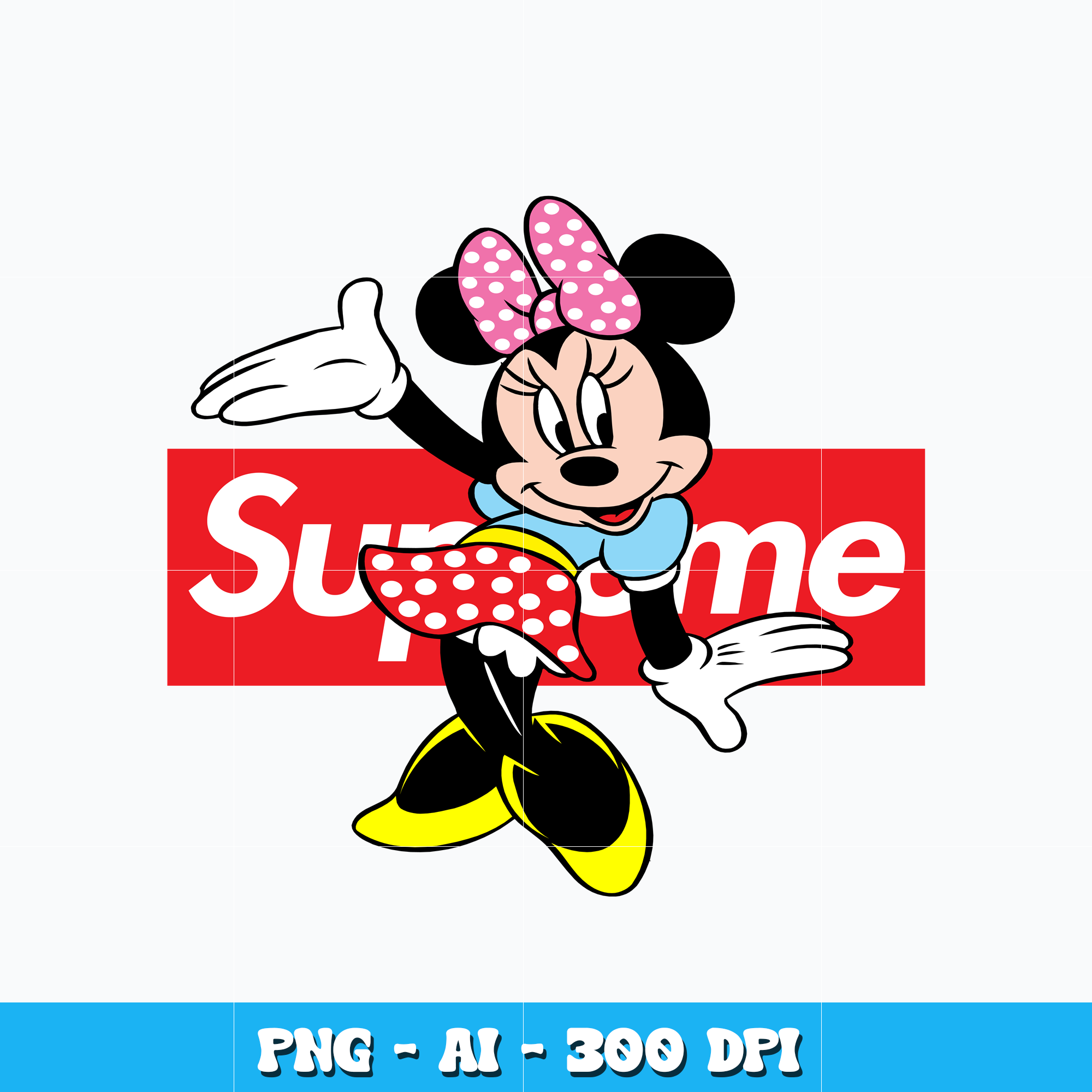 Minnie mouse Supreme svg, minnie mouse svg, cartoon svg, log - Inspire ...