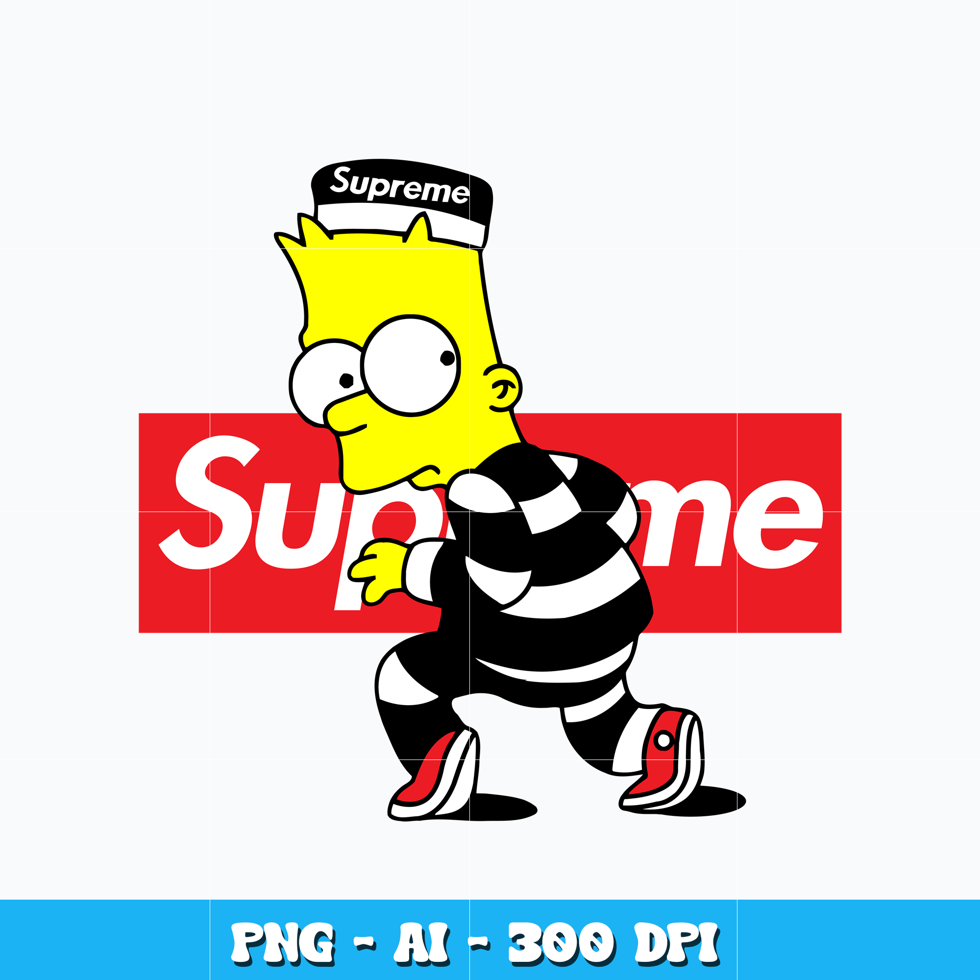 Bart Simpson Supreme svg, Bart Simpson cartoon svg, cartoon | Inspire ...