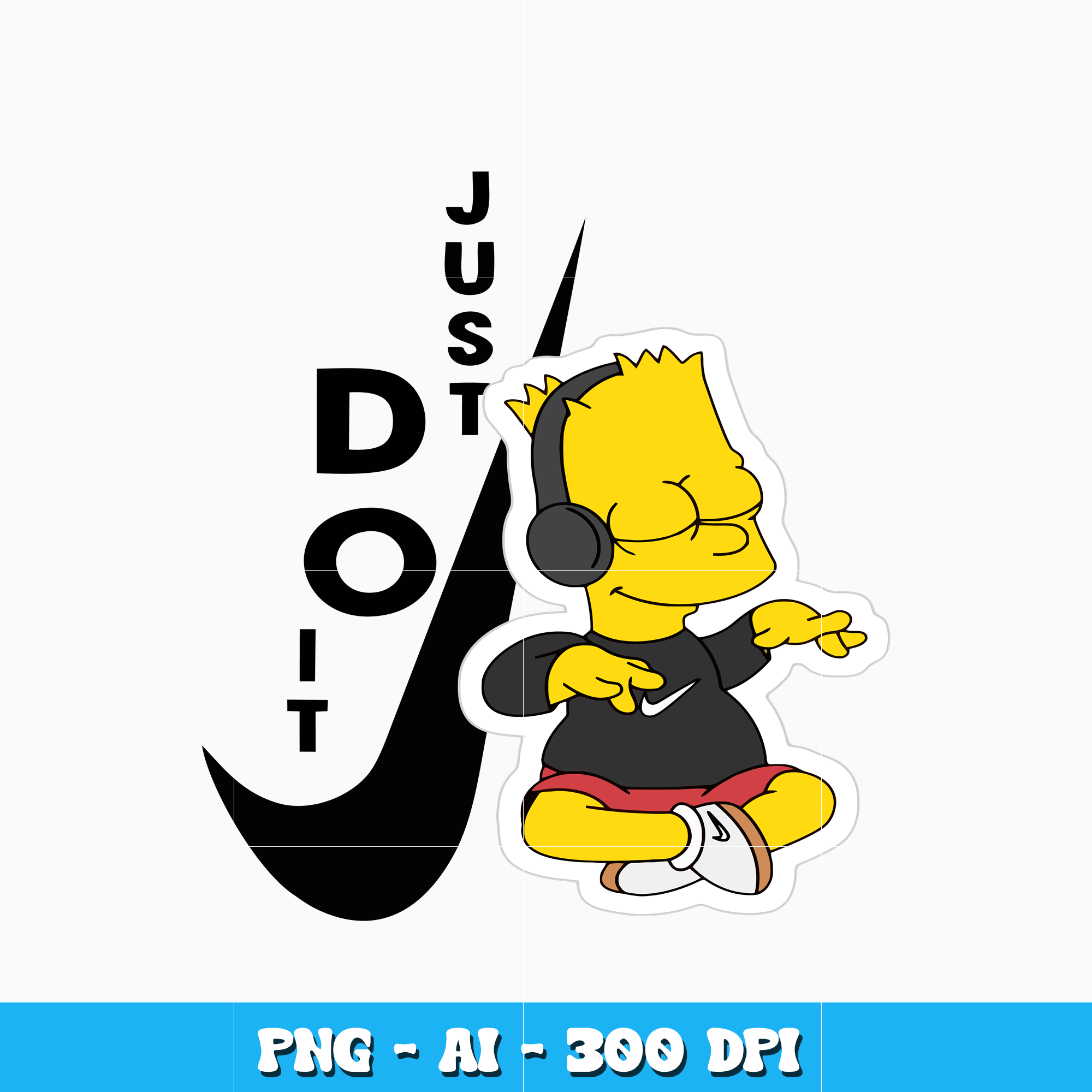 Bart Simpson nike Just Do It svg, Cartoon svg, logo design s | Inspire ...