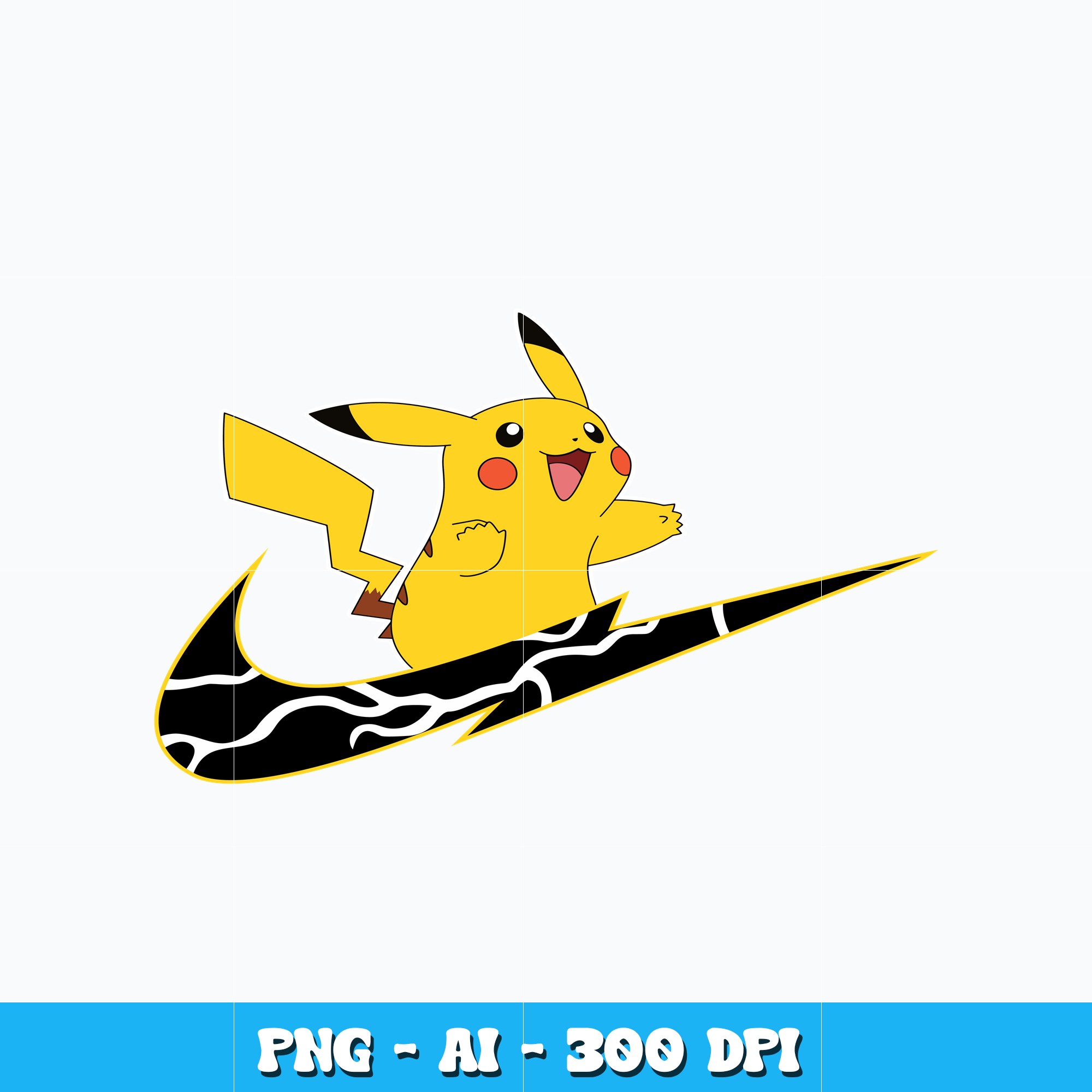Nike Pikachu logo svg, Pokemon anime svg, logo design svg, l | Inspire ...