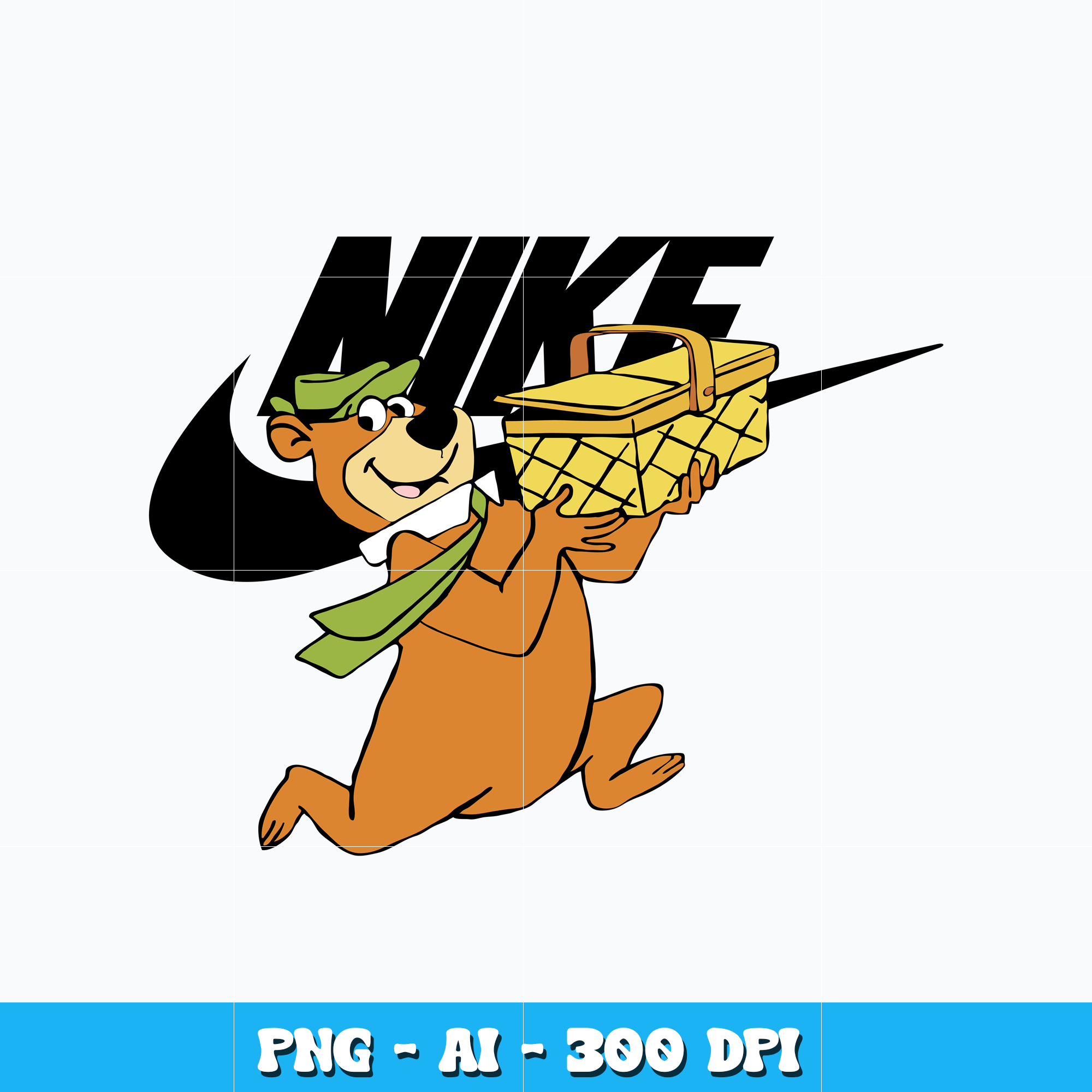 Yogi Bear Nike svg, Yogi Bear Cartoon svg, logo design svg, - Inspire ...