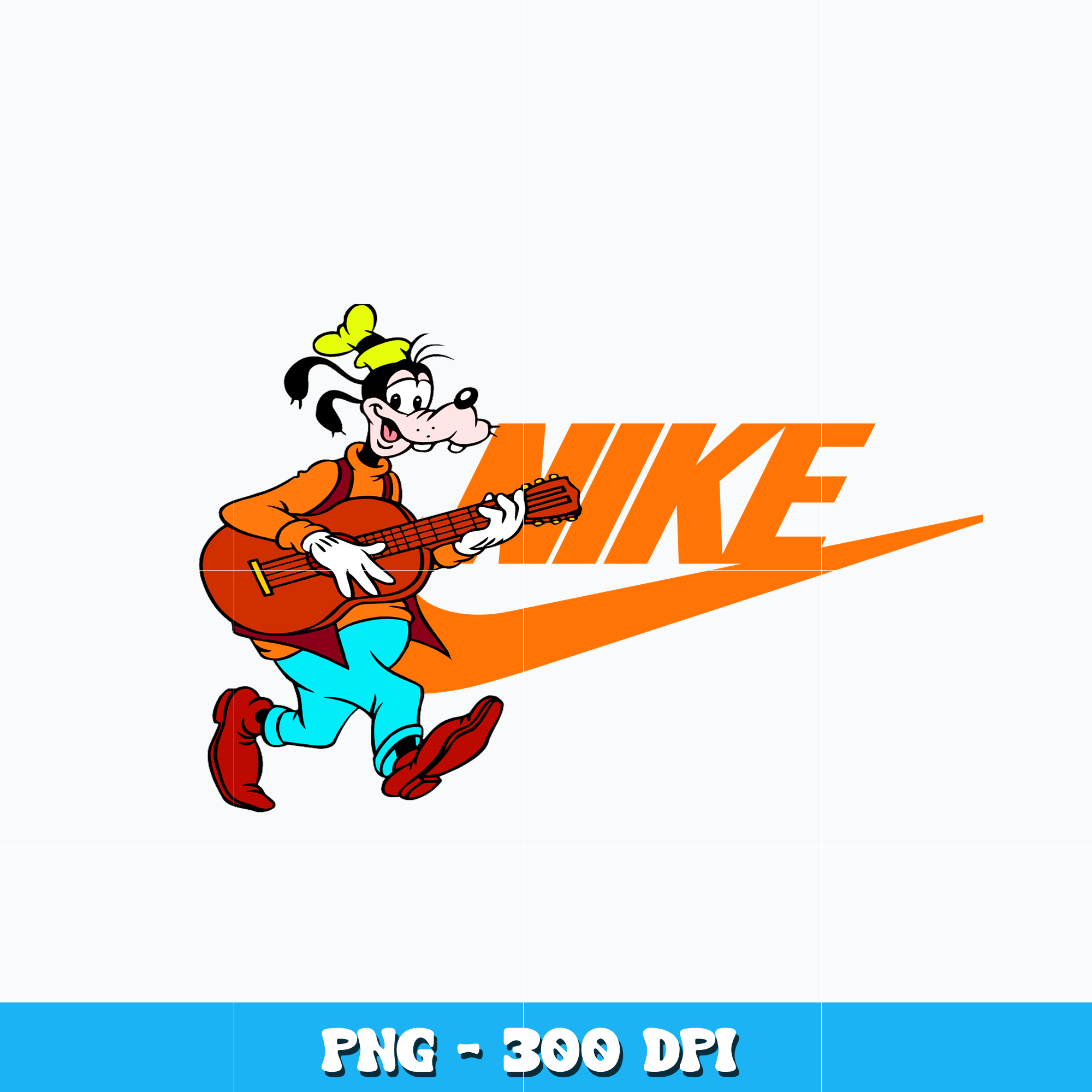 Goofy Playing Guitar Nike Png, Goofy disney png, logo design | Inspire ...