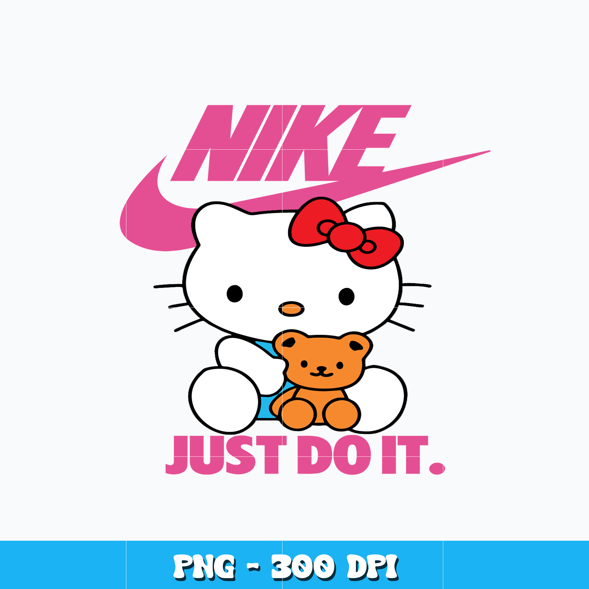 Hello Kitty Swoosh Just do it Png, Hello Kitty png, logo des | Inspire Uplift