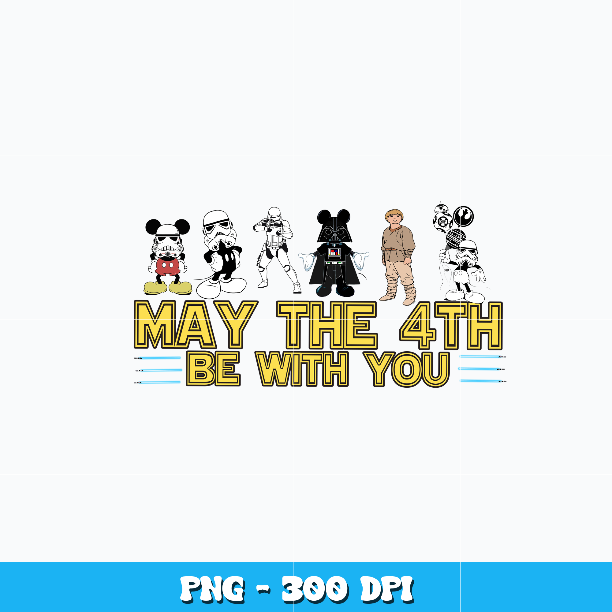 May the 4th be with you Png, Mickey mosue png, Logo shirt pn - Inspire ...