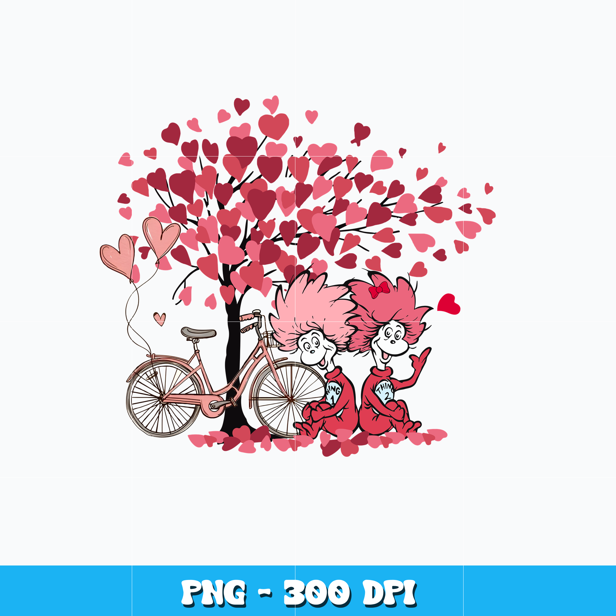 Thing 1 thing 2 Valentine png, dr seuss png, logo shirt png, | Inspire ...