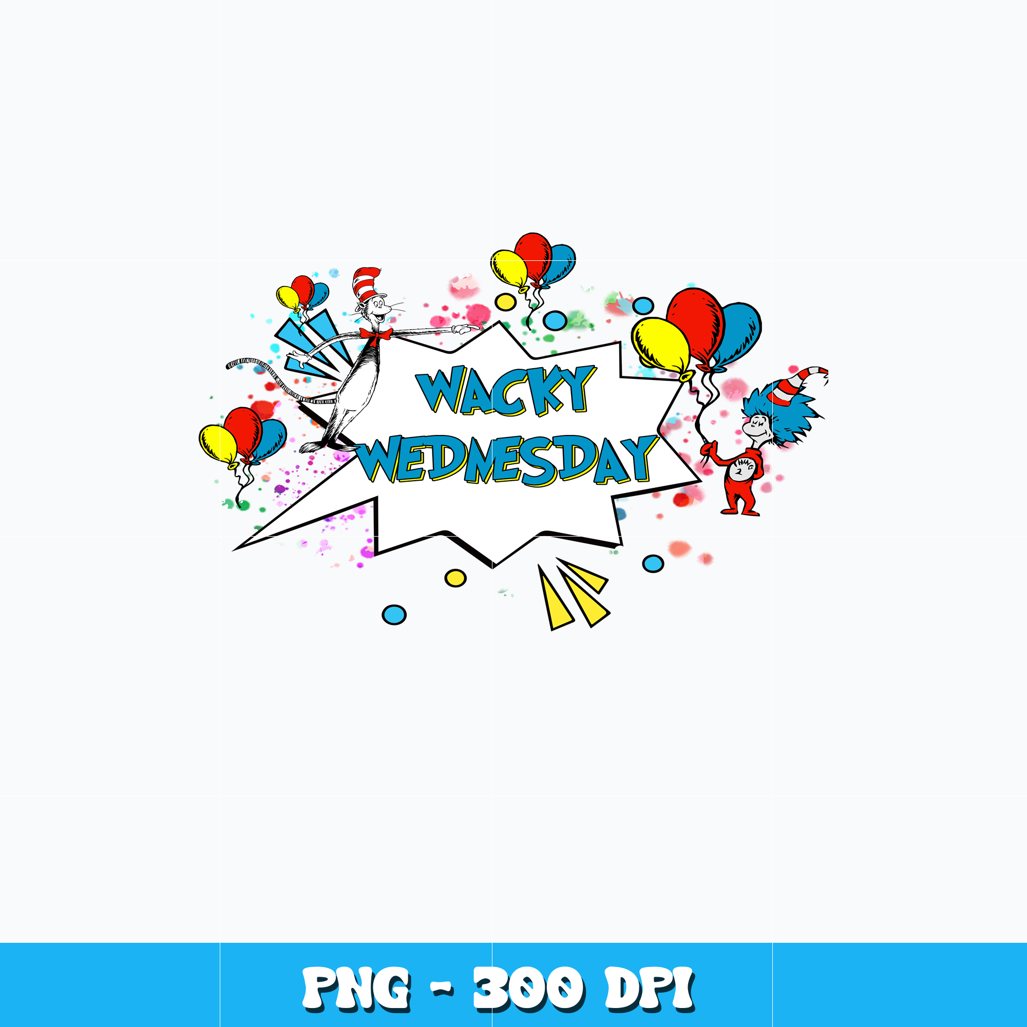 Wacky Wednesday Dr Seuss png, Dr Seuss png, logo shirt png, | Inspire ...