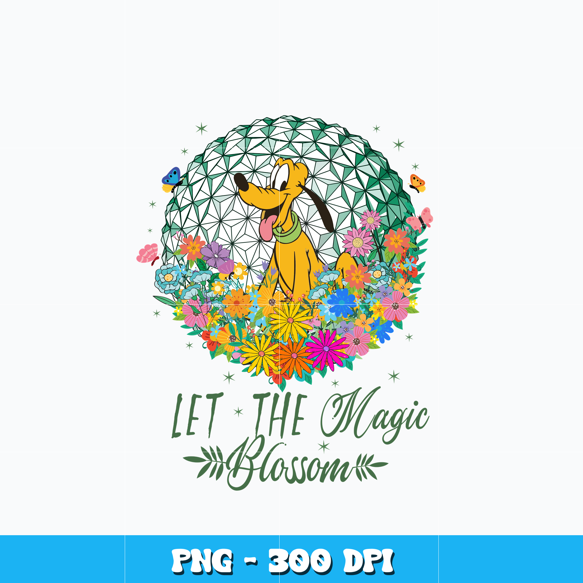 Let The Magic Blossom png, Pluto flower png, Disney vacation - Inspire ...