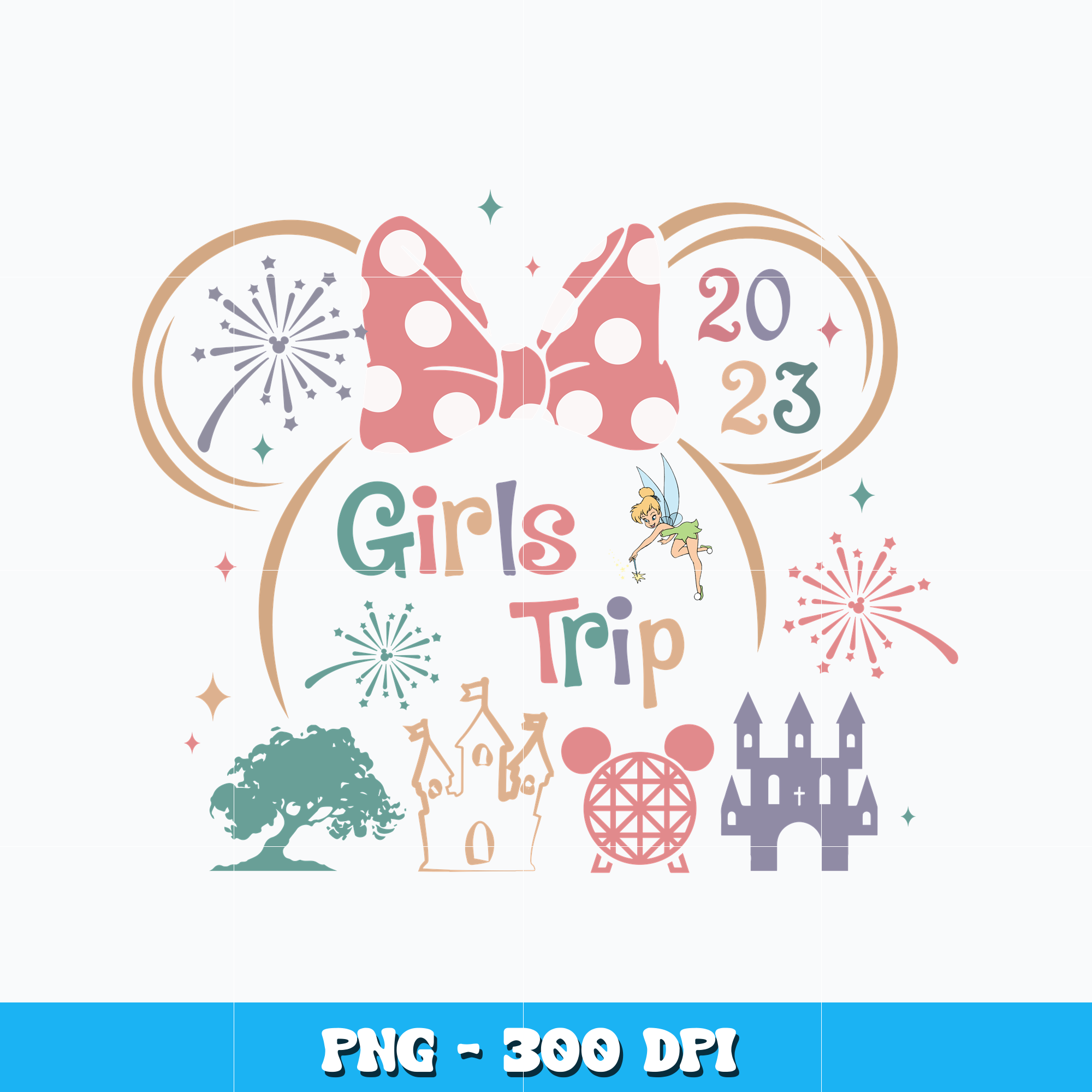 Girl Trip 2023 png, Minnie mouse head png, Disney vacation p - Inspire ...