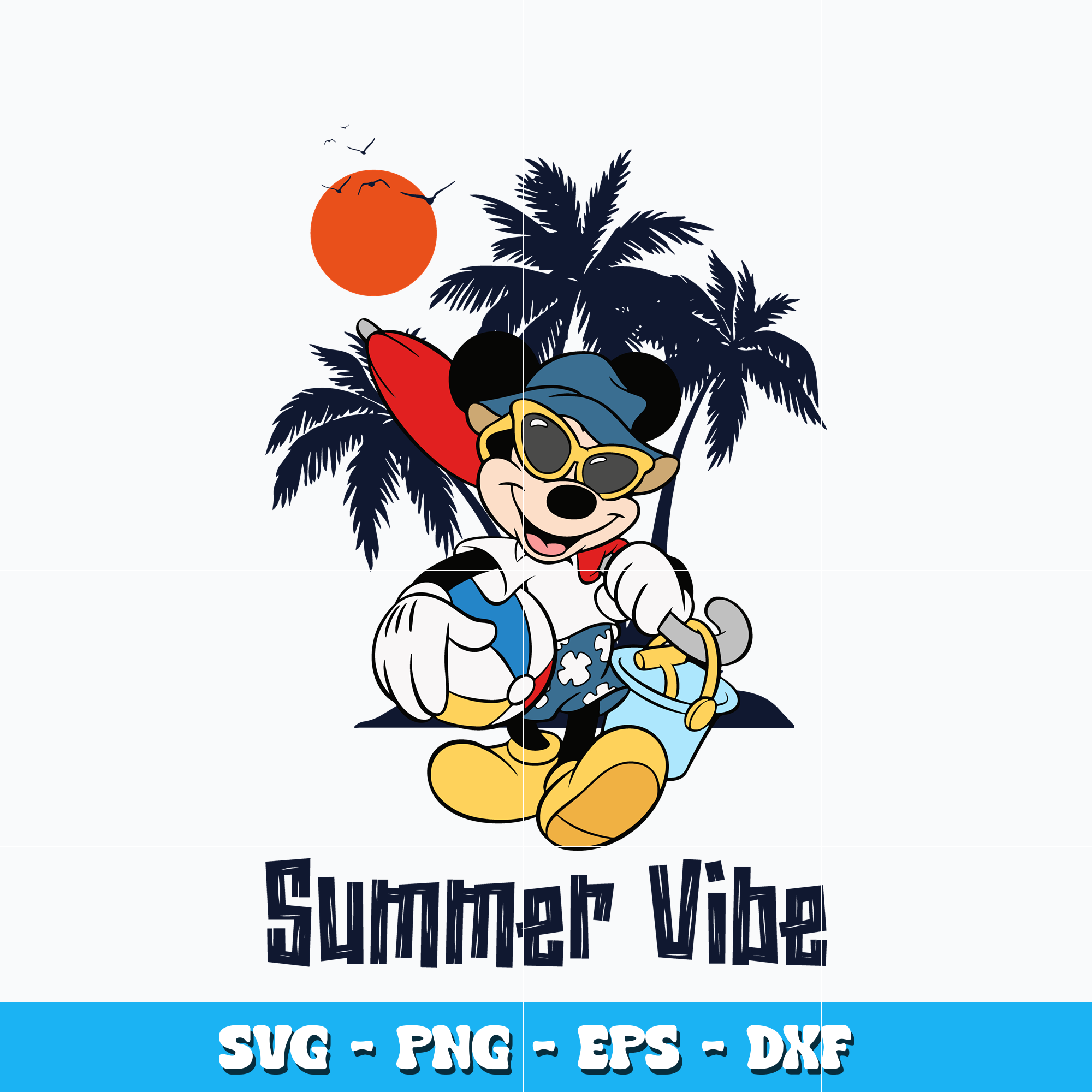 Mickey summer vibe svg, Mickey mouse svg, Disney vacation sv | Inspire ...