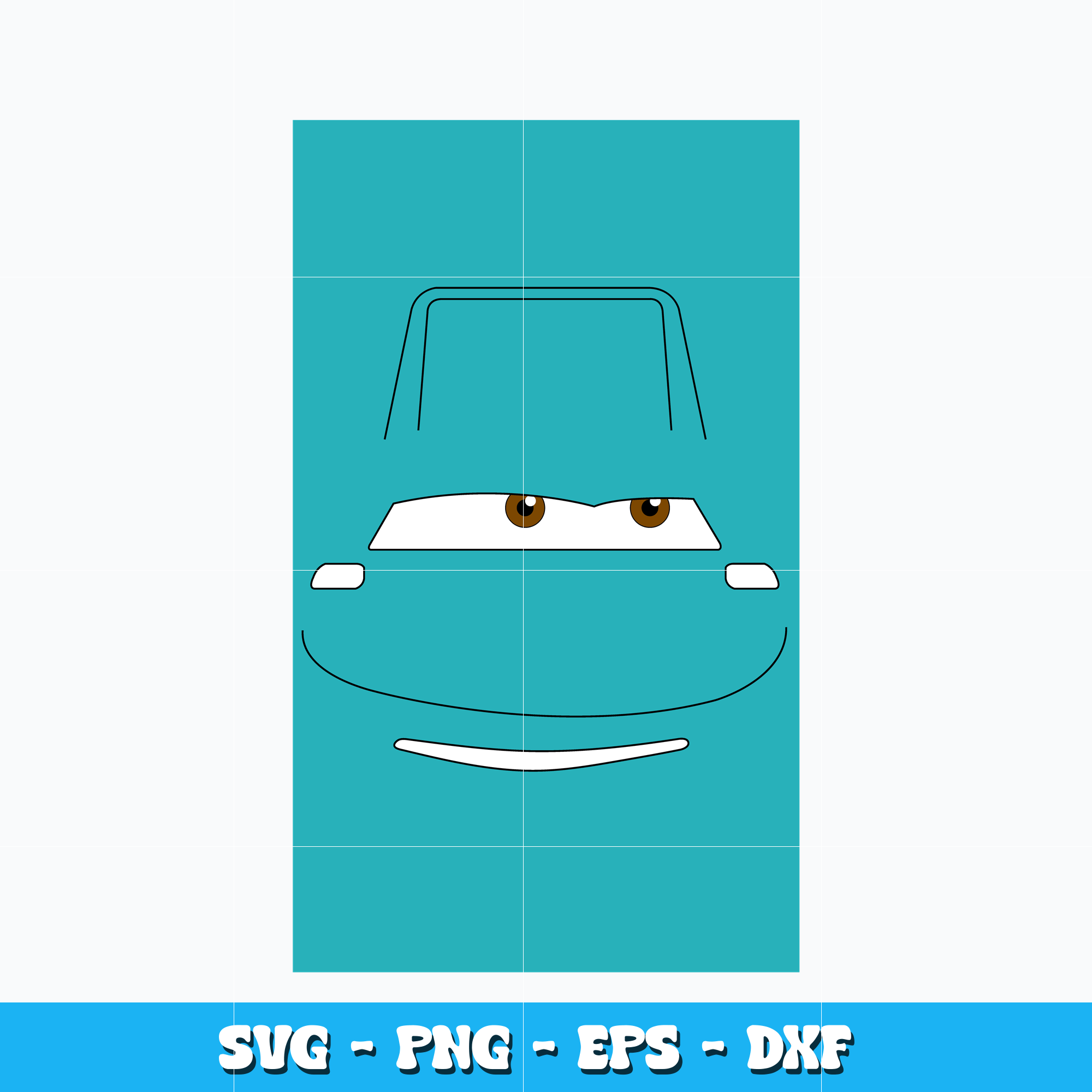 Strip Weathers face svg, Disney cars svg, Disney vacation sv - Inspire ...