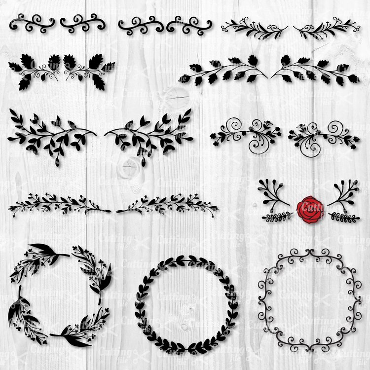 Flourish Bundle Svg, Flourish Svg, Flourish Clipart, Flouris | Inspire ...