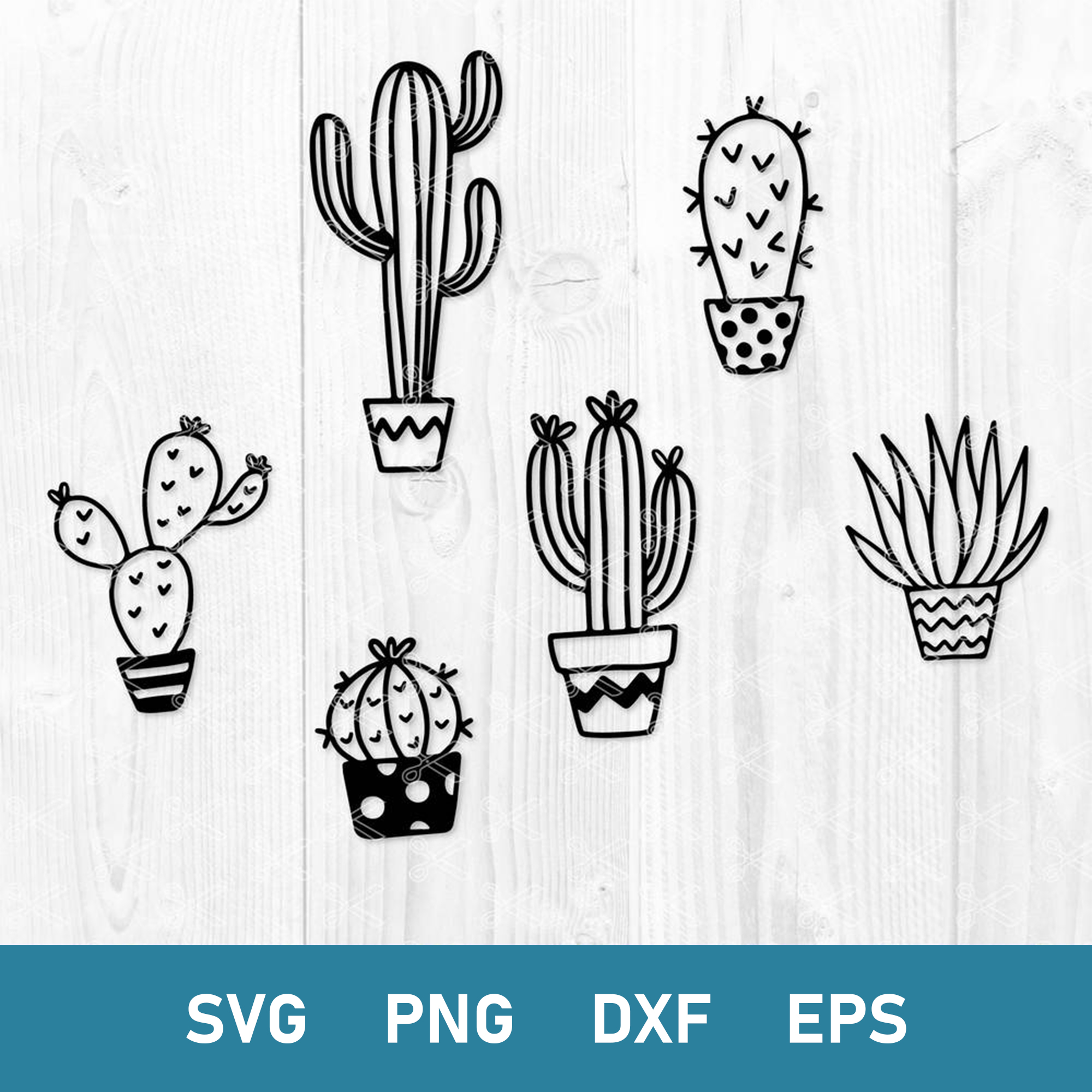 Bundle Cactus Svg, Cactus Svg, Succulent Svg, Png Dxf Eps Fi | Inspire ...