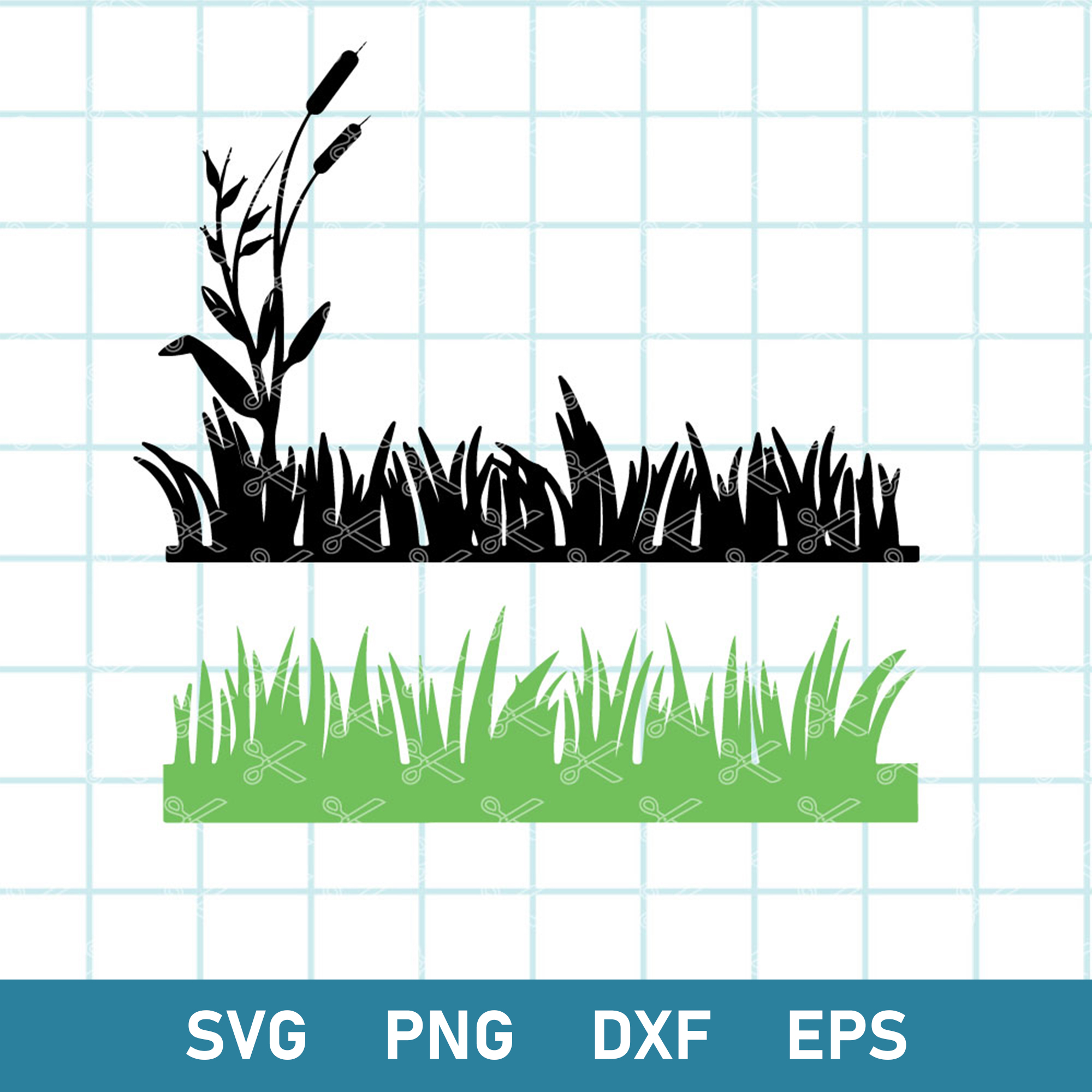 Grass Bundle Svg, Grass Svg, Grass Silhouette Svg, Png Dxf E | Inspire ...