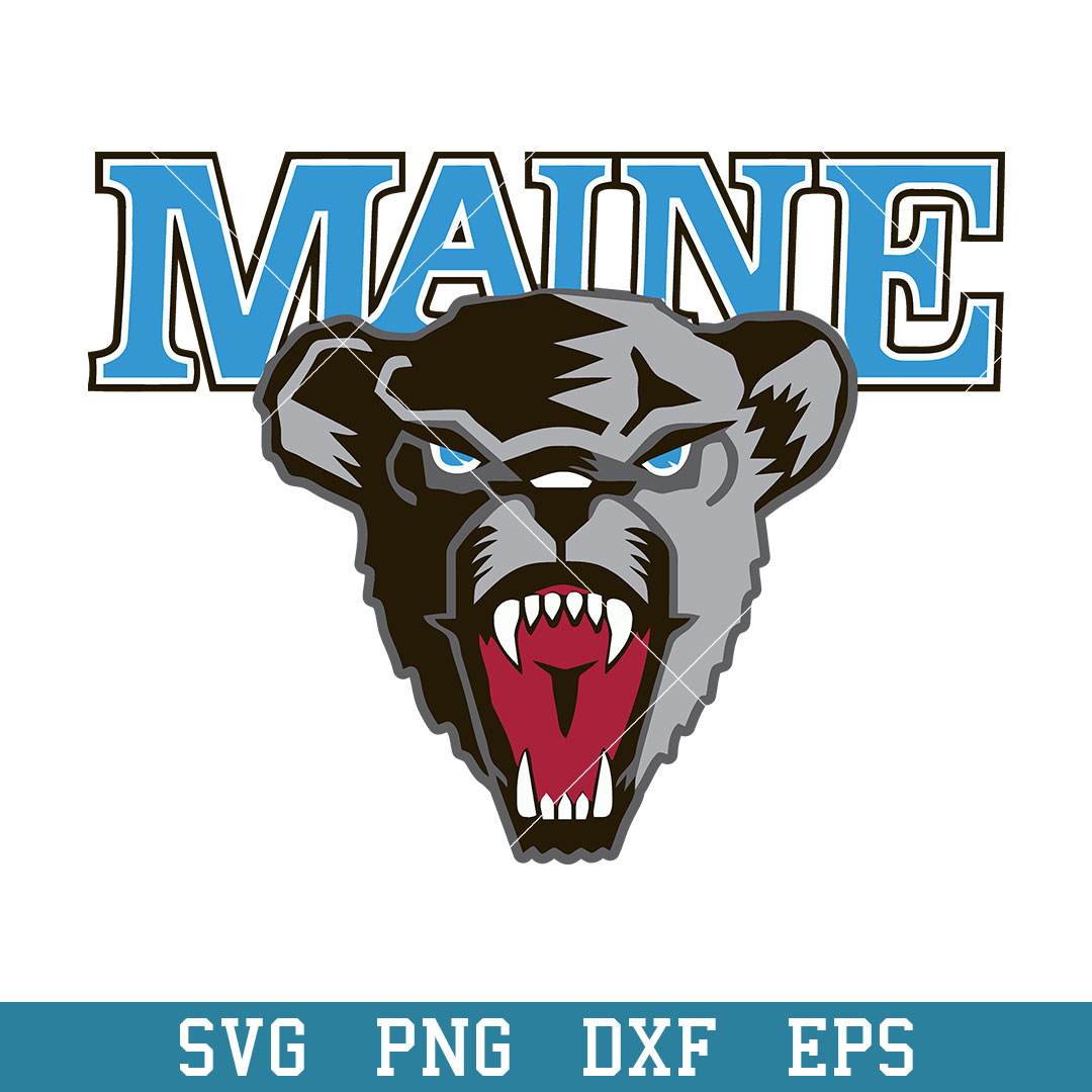 Maine Black Bears Logo Svg, Maine Black Bears Svg, NCAA Svg, | Inspire Uplift