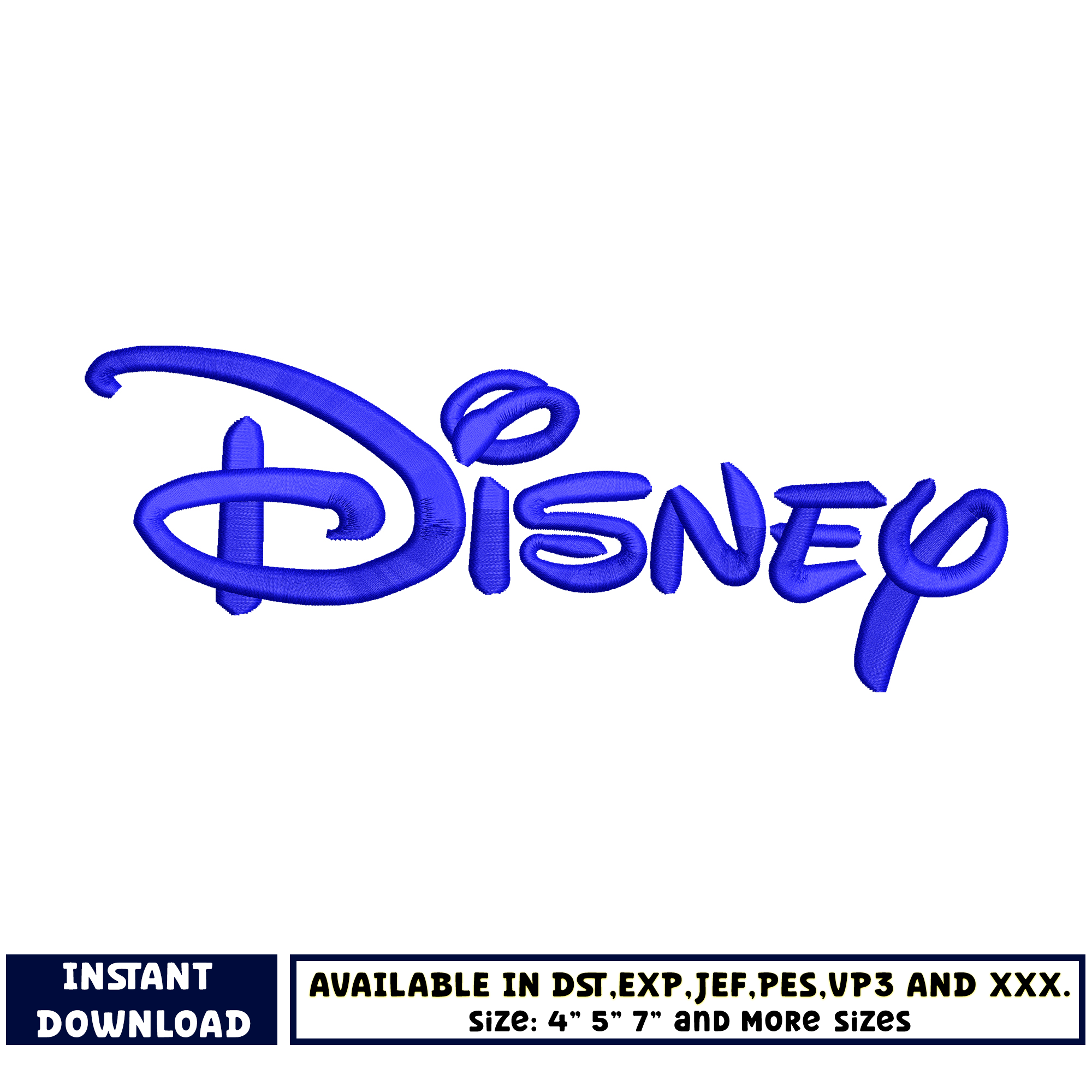 Disney logo embroidery design | Inspire Uplift