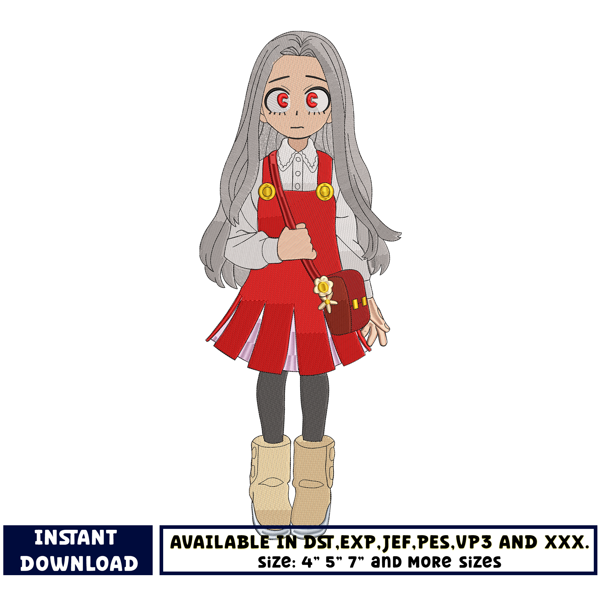 Eri my hero academia embroidery design - Inspire Uplift