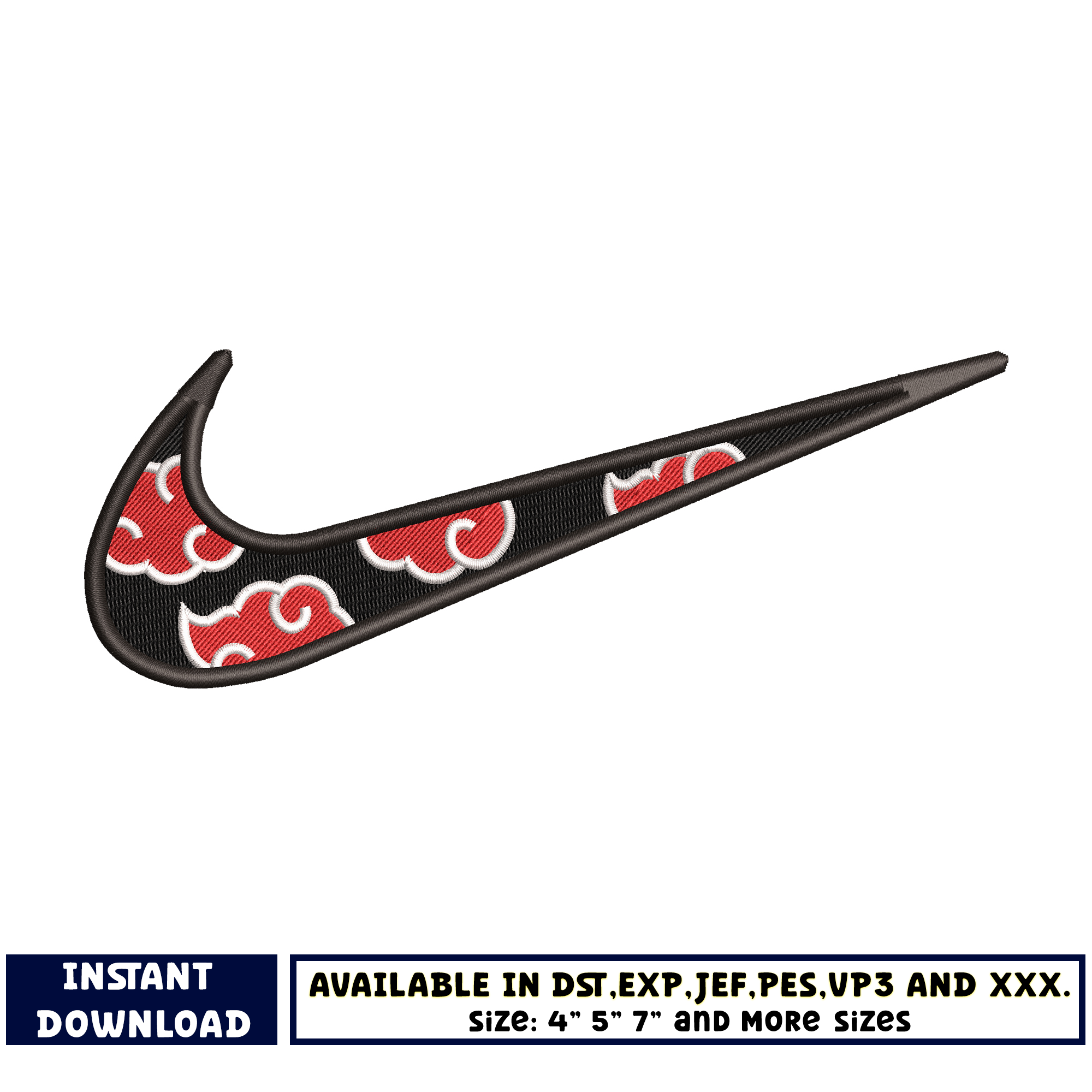 Nike Akatsuki Cloud embroidery design | Inspire Uplift
