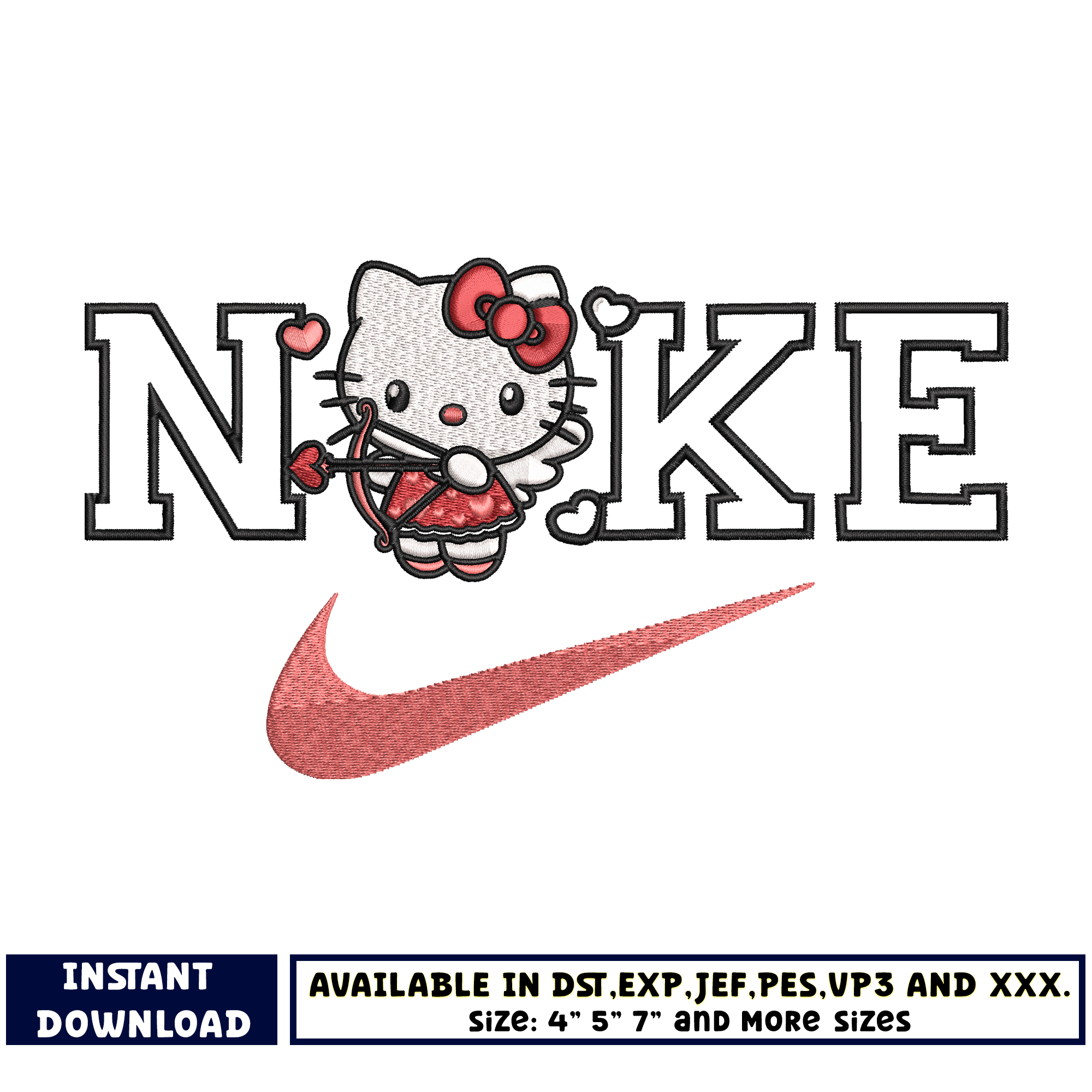 Nike hello kitty embroidery design | Inspire Uplift