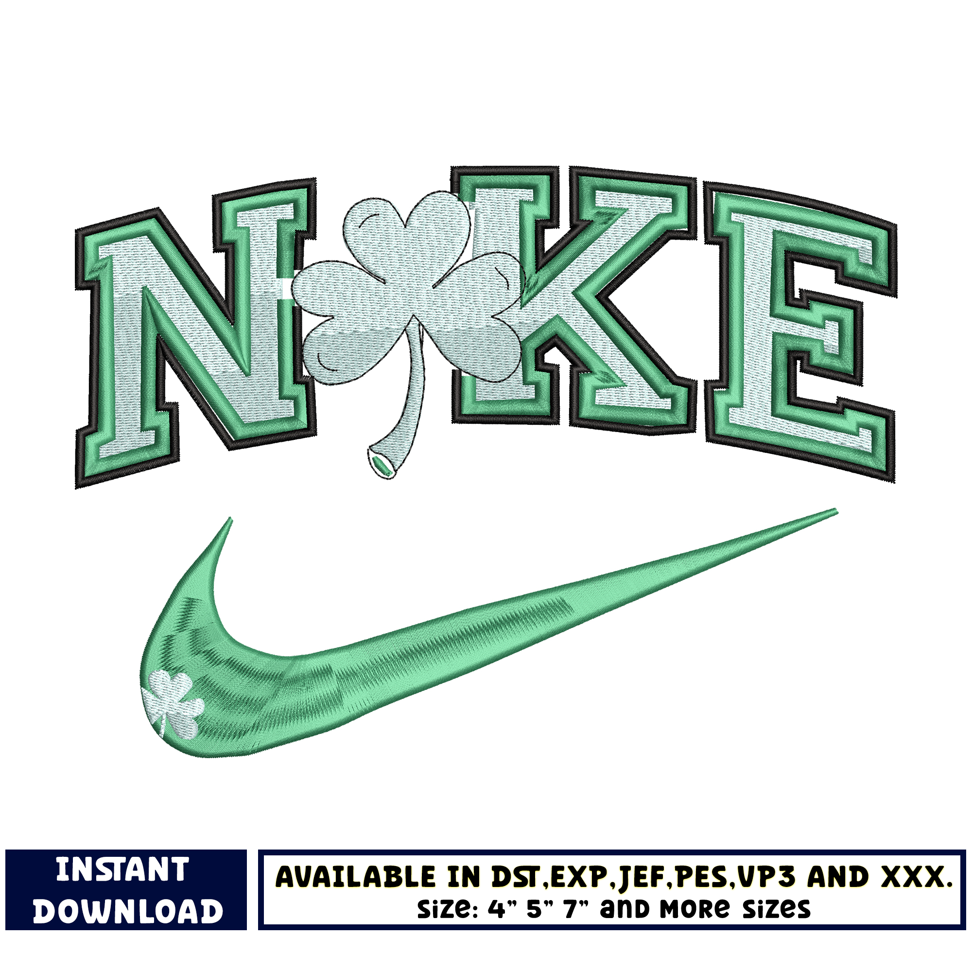 Shamrock Embroidery Design | Inspire Uplift