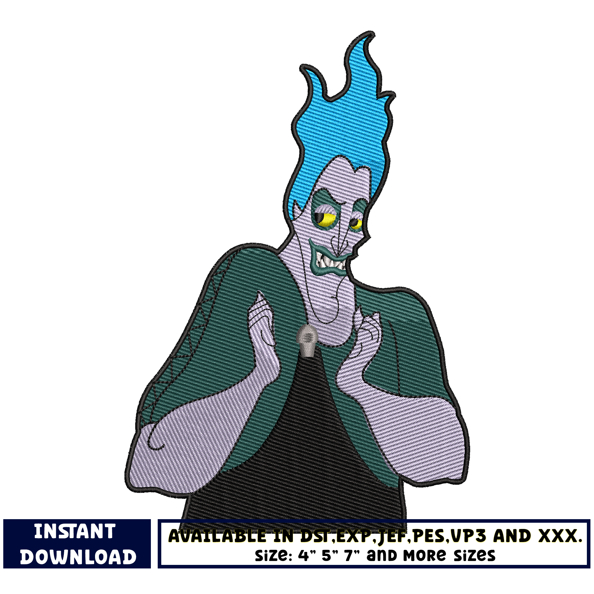 disney hades embroidery design | Inspire Uplift