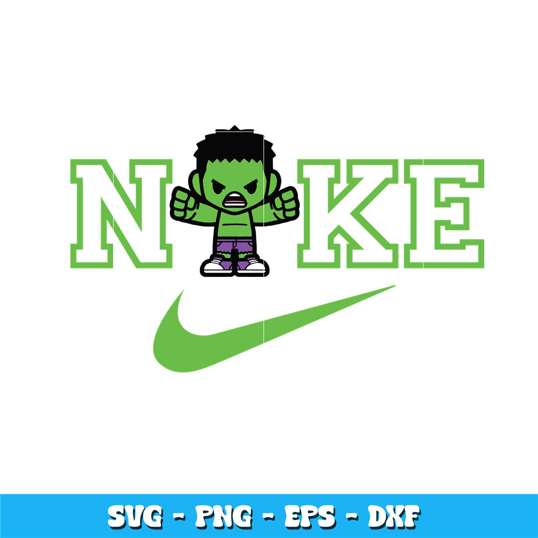Nike Hulk Chibi Svg, Marvel svg, Logo Brand svg, Nike svg, c | Inspire ...
