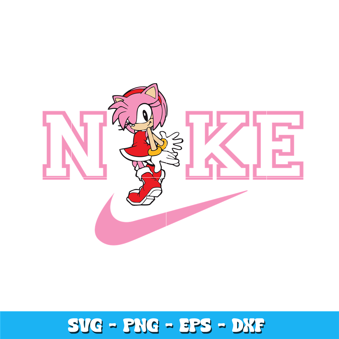Swoosh Amy Rose Svg, Sonic svg, Logo Brand svg, Nike svg, ca | Inspire ...