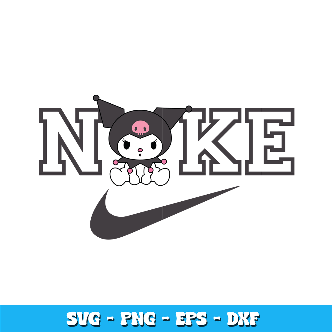 Kuromi x Nike logo Svg, Hello Kitty svg, Logo Brand svg, Nik | Inspire ...