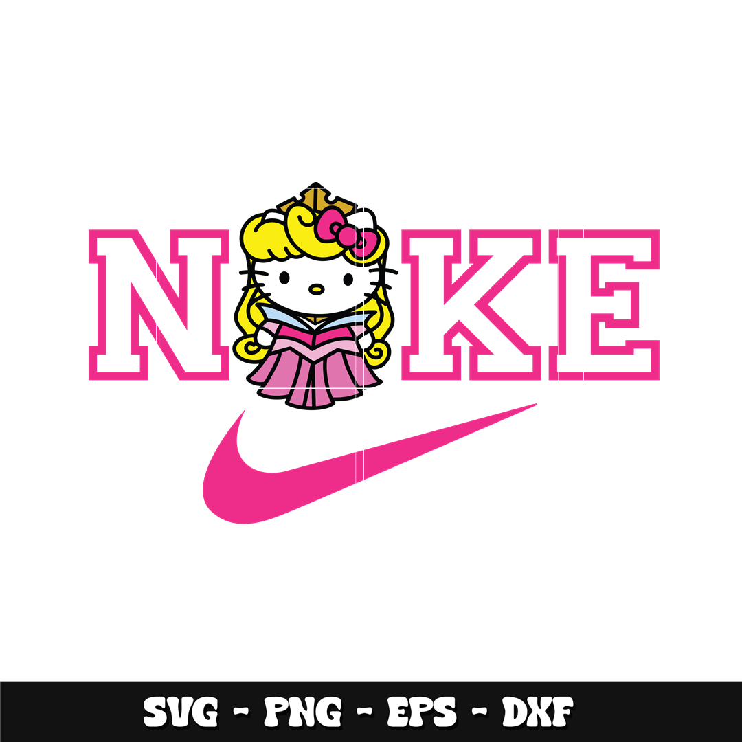Nike and Princess Kitty Svg, Hello Kitty svg, Logo Brand svg | Inspire ...