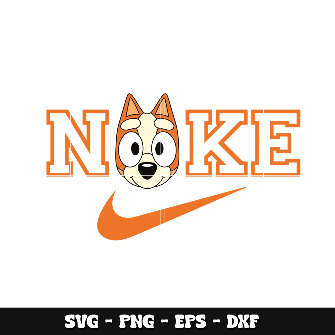 Swoosh Bingo Face Svg, Bluey Cartoon svg, Logo Brand svg, Ni | Inspire ...