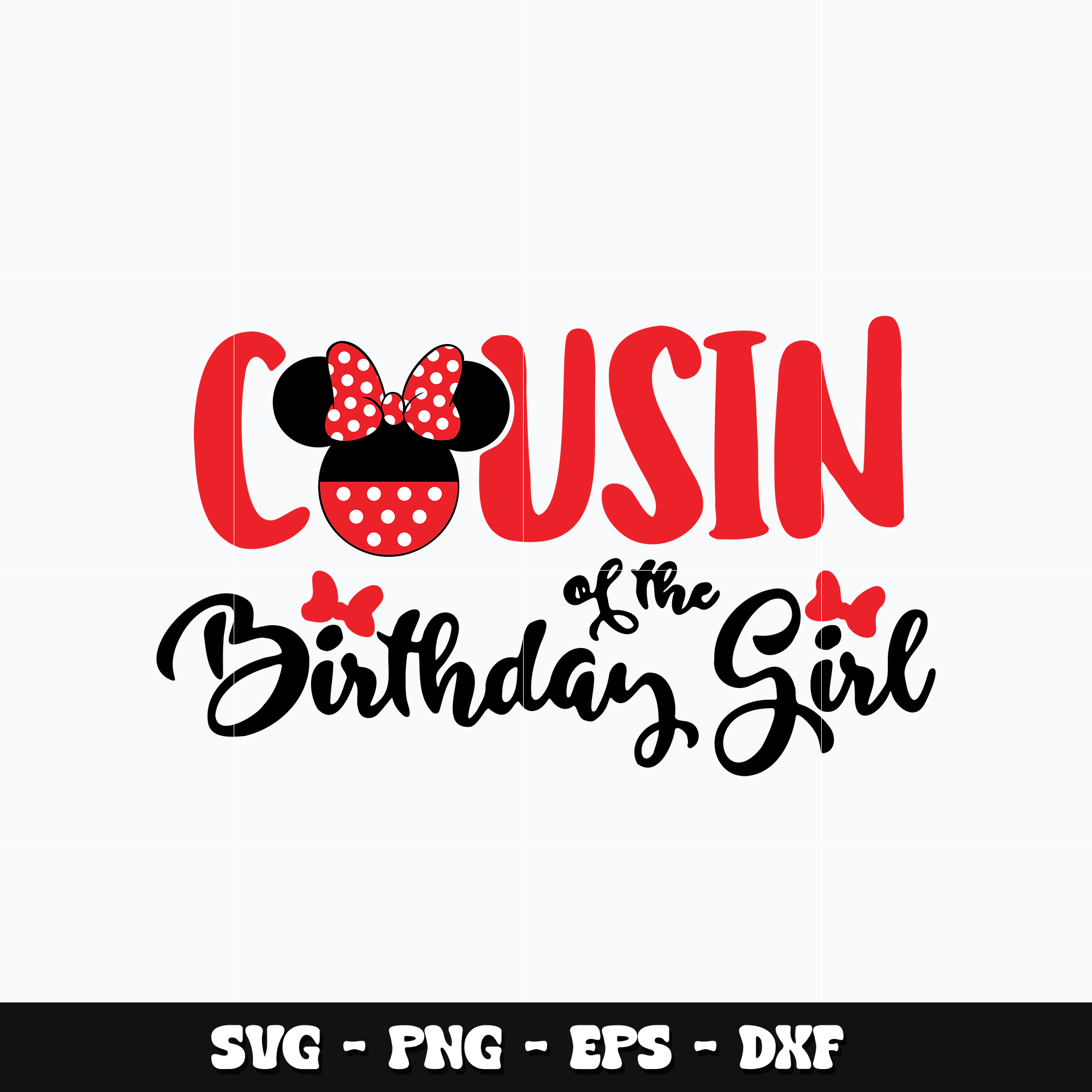 Minnie mouse cousin birthday girl Svg, Mickey svg, Disney sv | Inspire ...