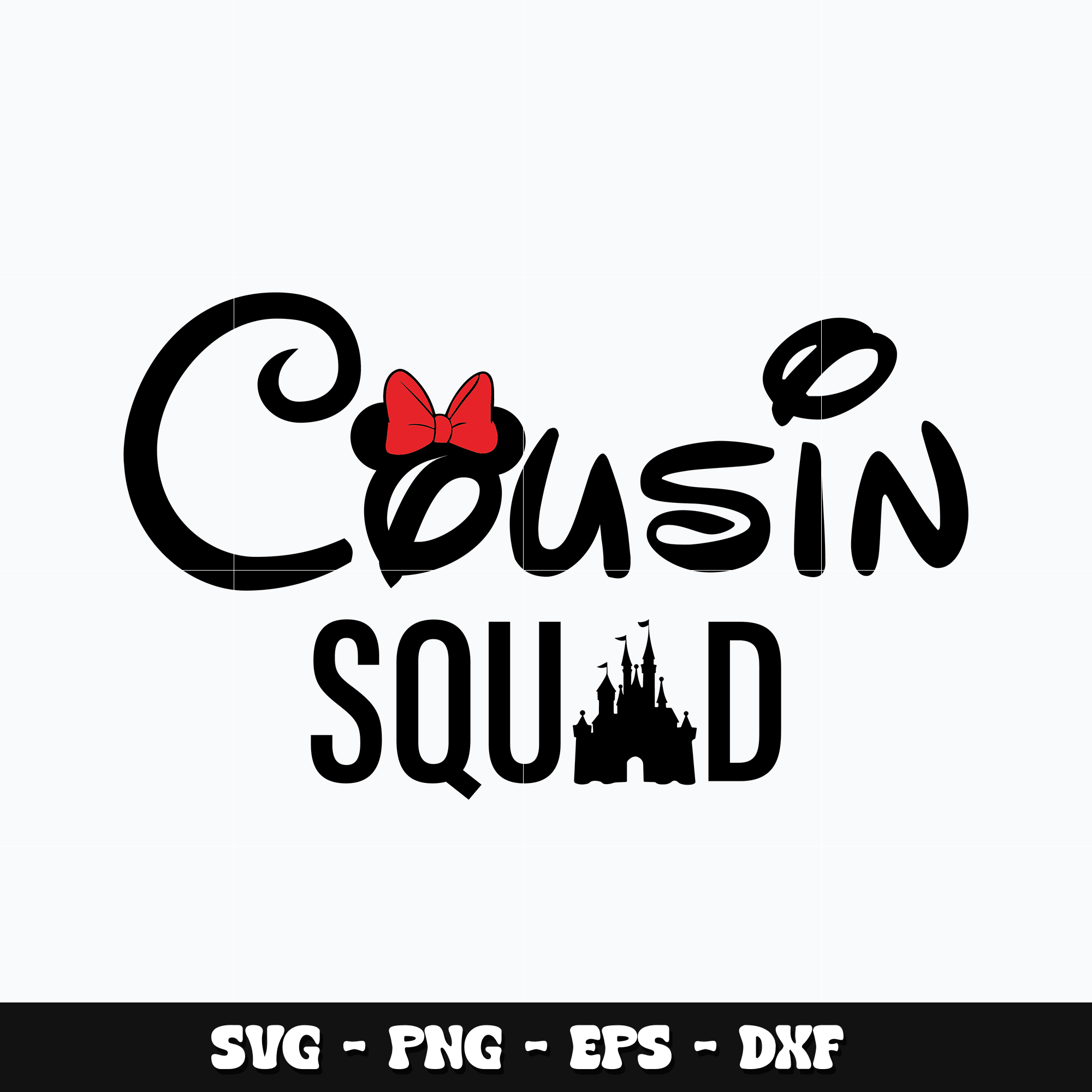 Minnie mouse cousin squad Svg, Mickey svg, Disney svg, Svg d - Inspire ...