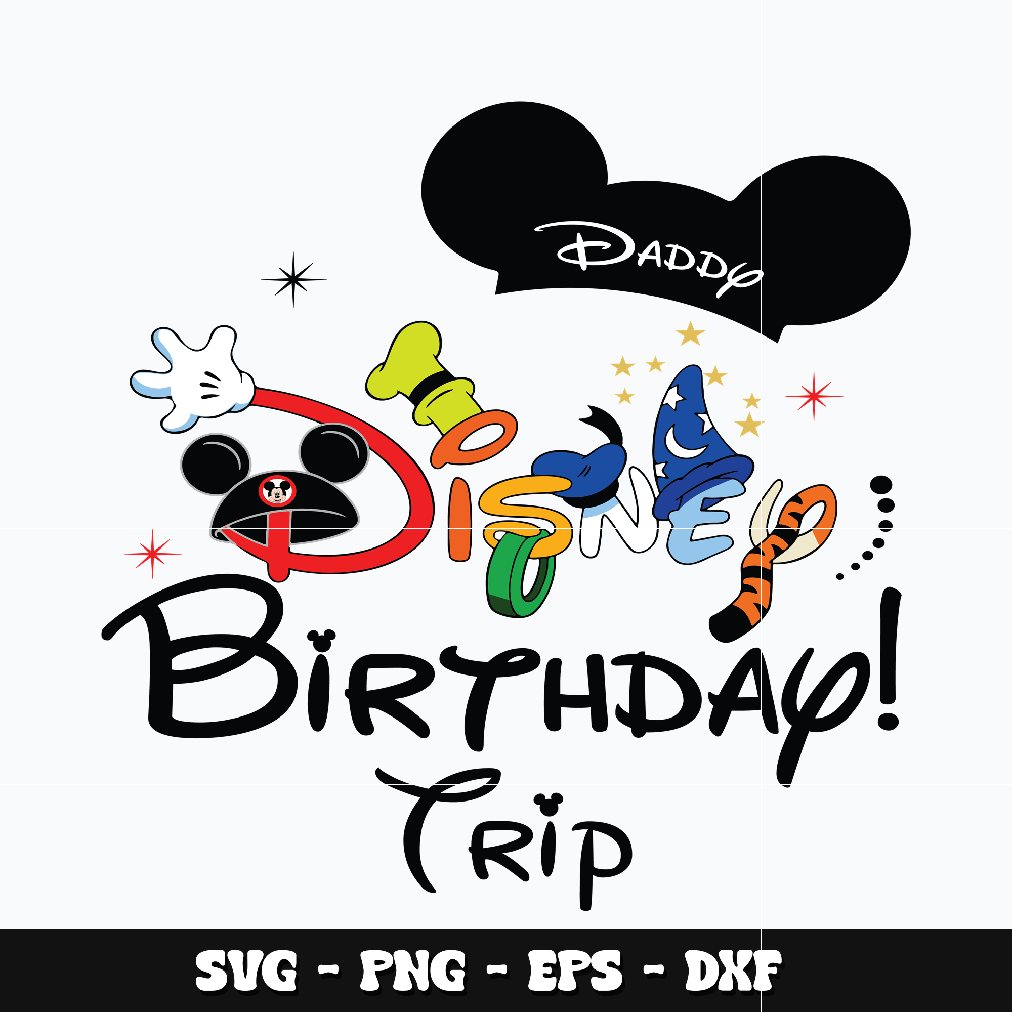 Mickey daddy disney birthday Svg, Mickey svg, Disney svg, Sv | Inspire ...