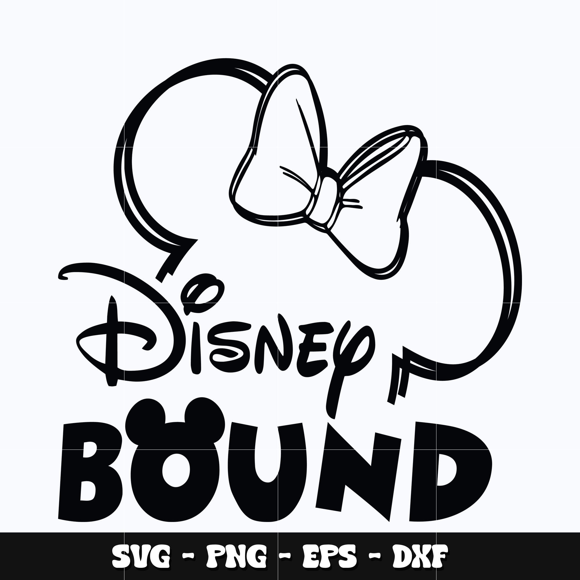 Minnie head disney bound Svg, Mickey svg, Disney svg, Svg de | Inspire ...