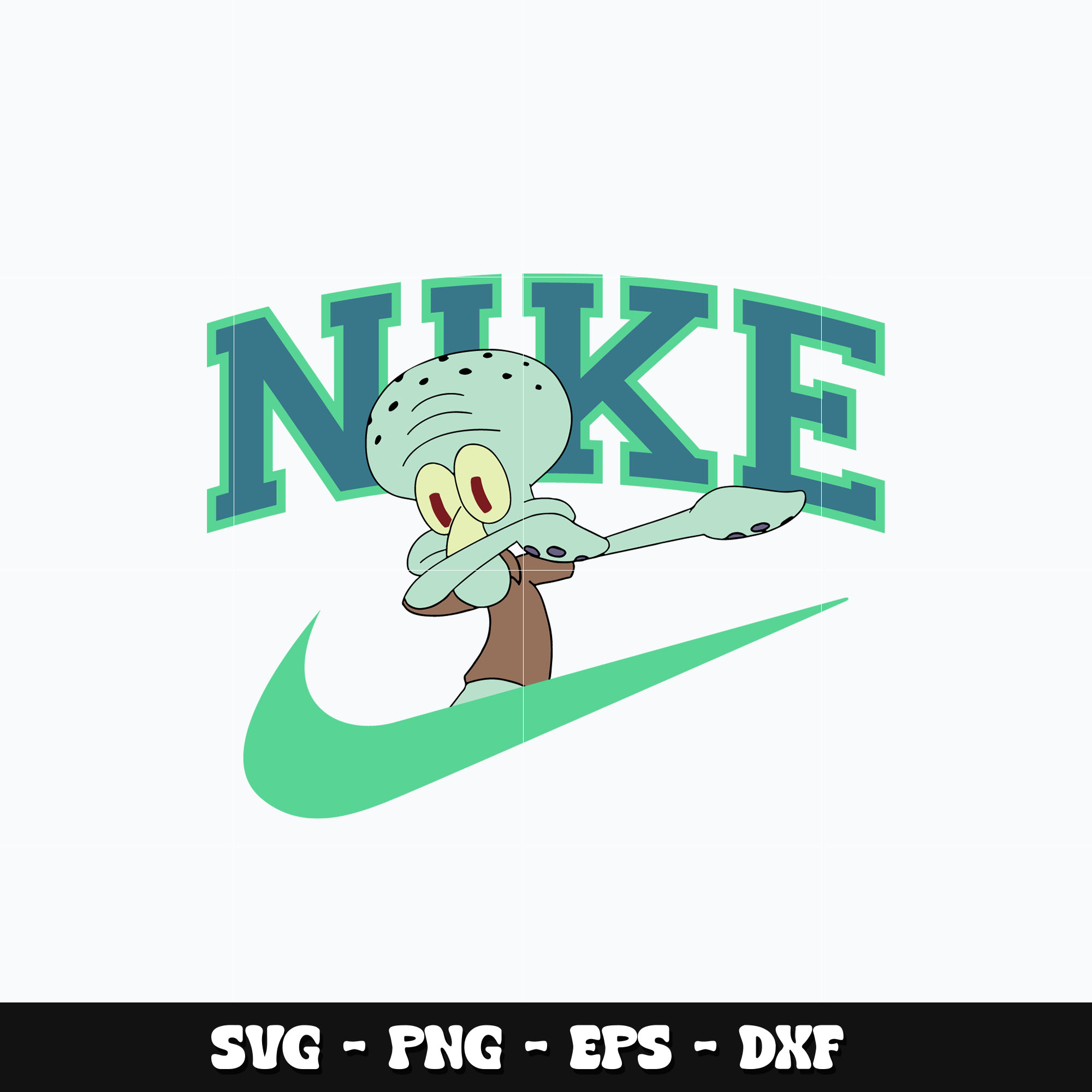 Nike Squidward Tentacles Svg, spongebob svg, Nike logo svg, | Inspire ...