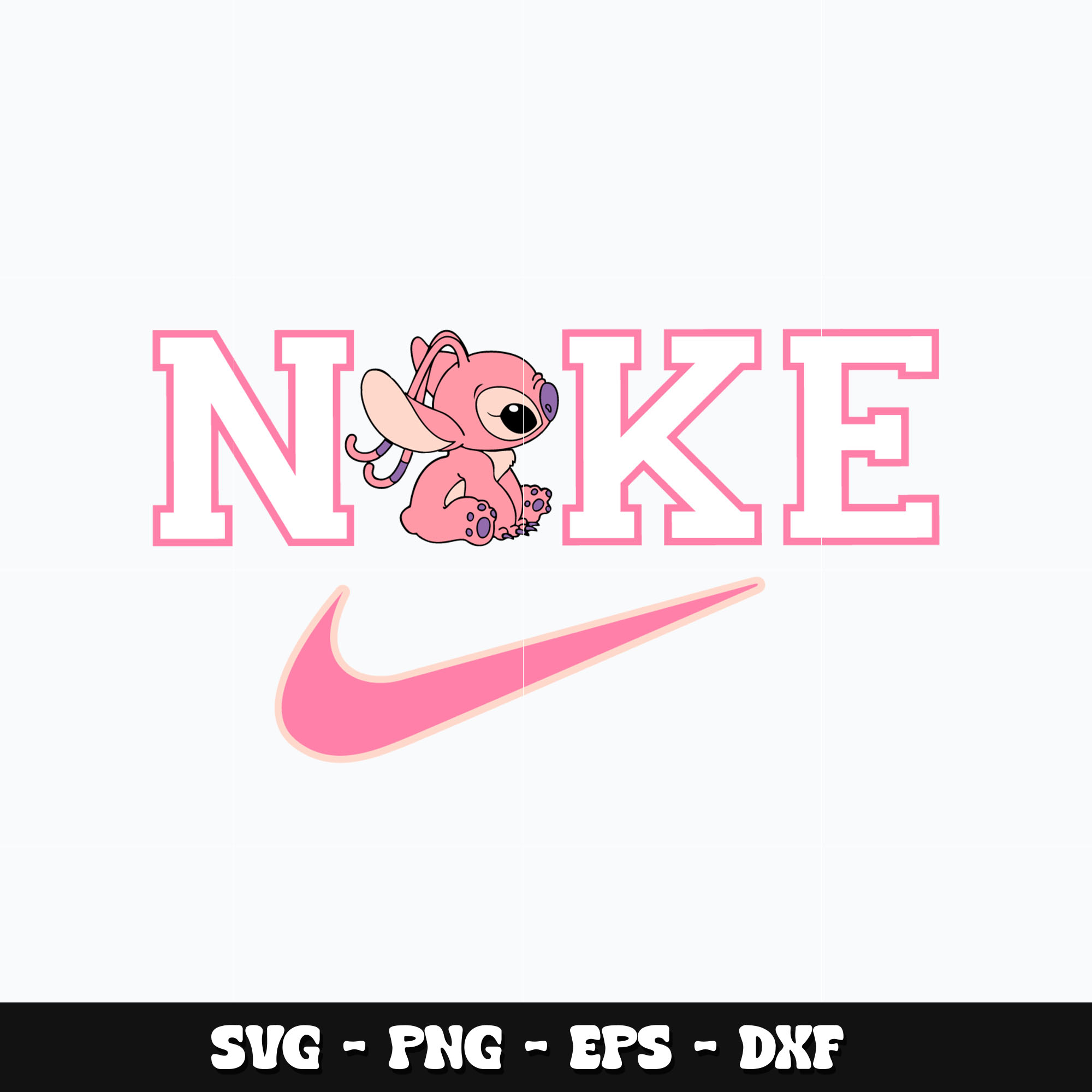 Nike Pink Stitch Svg, Disney Stitch svg, Nike logo svg, Svg - Inspire ...