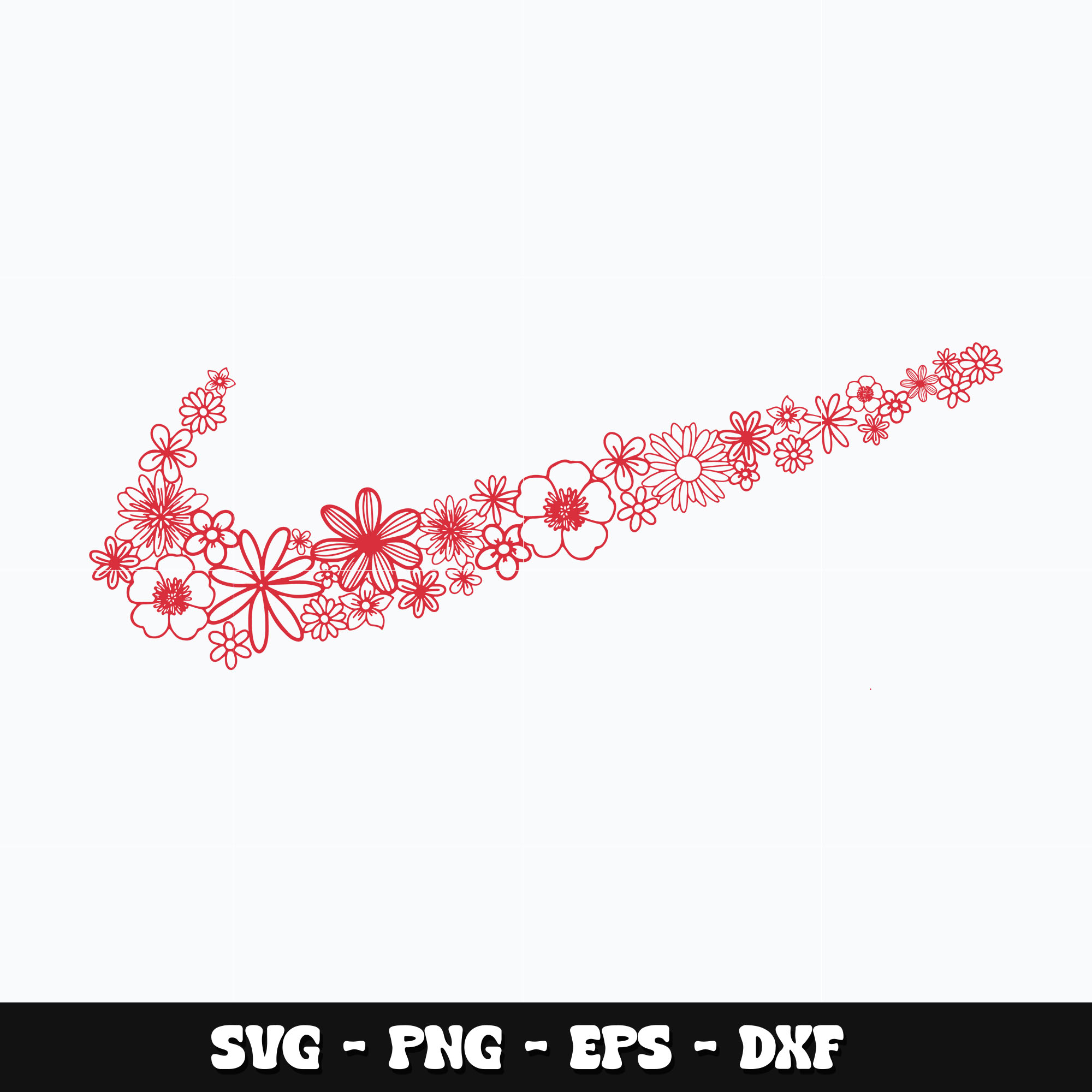 Swoosh Flower Svg, Nike svg, Nike logo svg, Svg design, Bran - Inspire ...