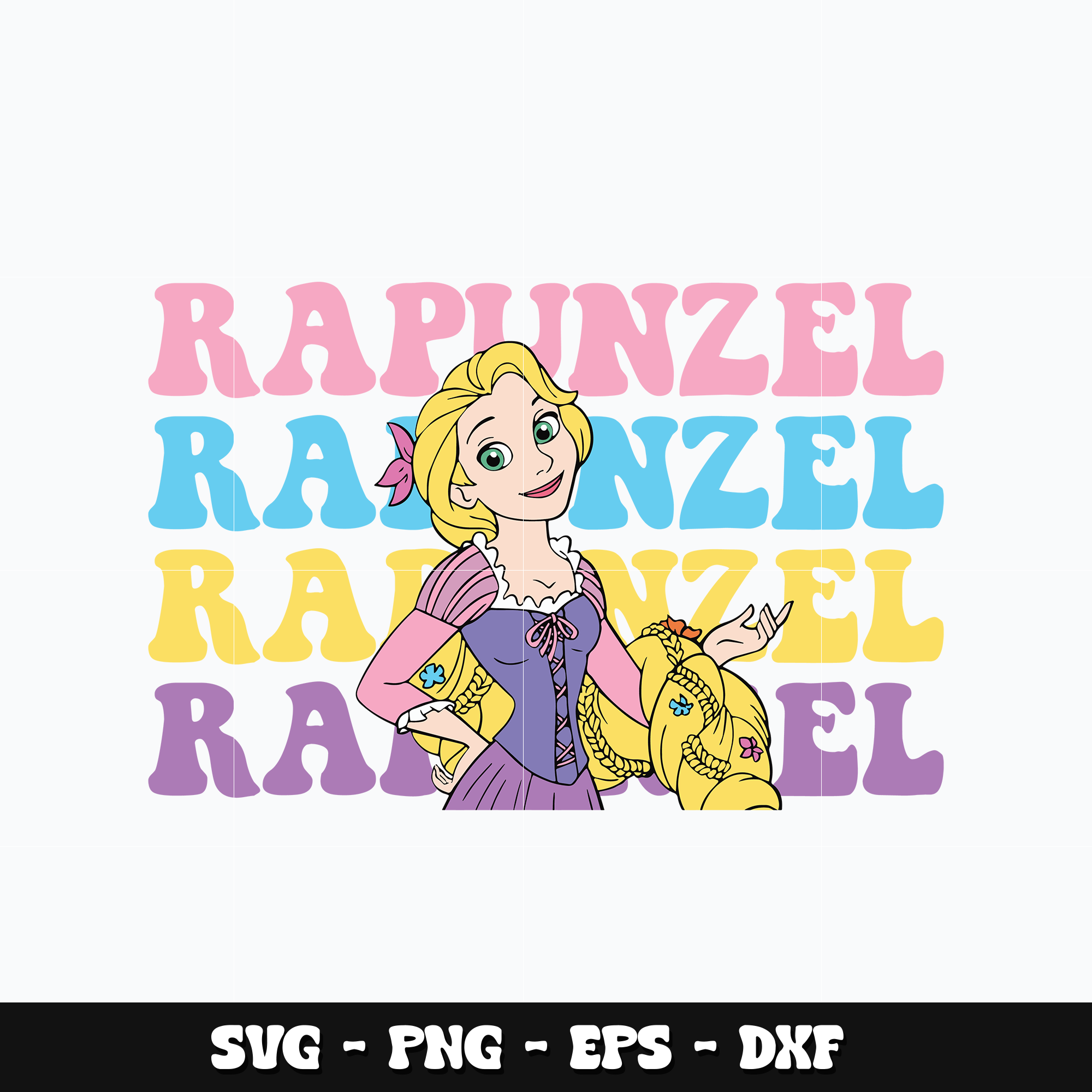 Princess disney Rapunzel Svg, Disney Princess svg, Disney sv | Inspire ...