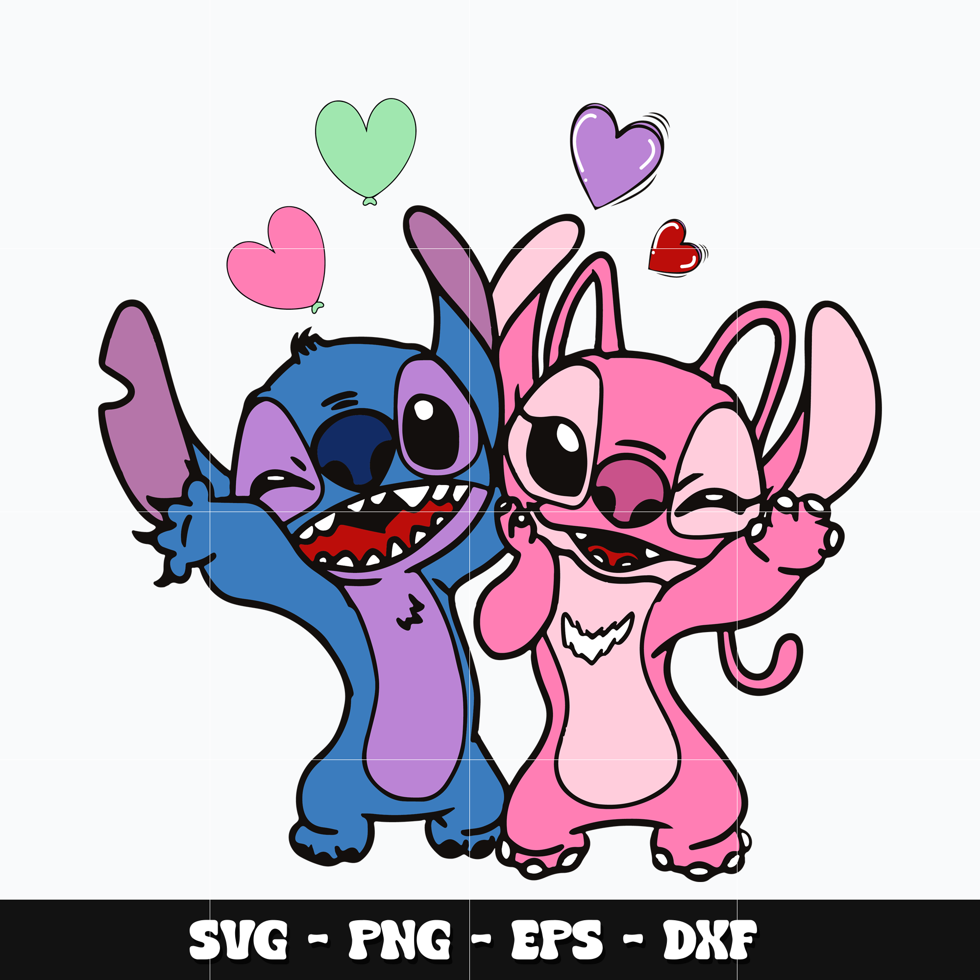 Stitch couple Svg, Stitch svg, Disney svg, Svg design, carto | Inspire ...