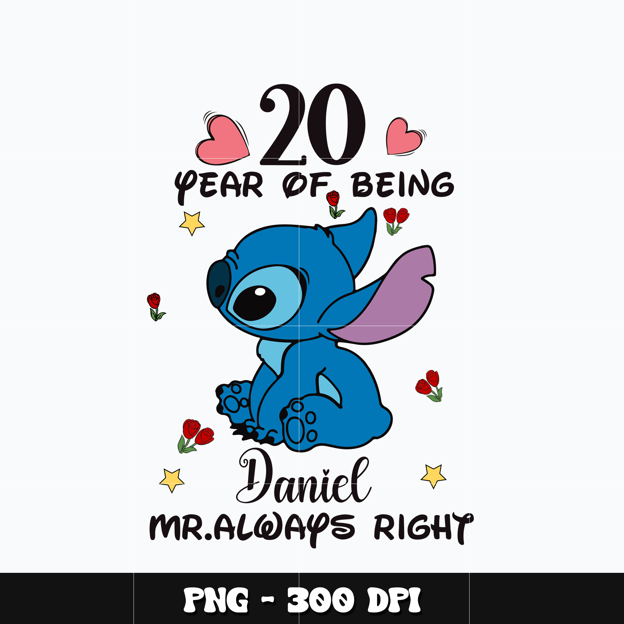 Stitch 20 years of being Png, Stitch Png, Disney Png, Png de - Inspire ...