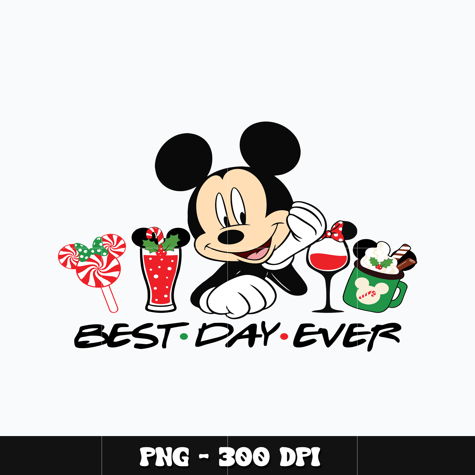 Mickey mouse best day ever Png, Mickey Png, Disney Png, Digi | Inspire ...