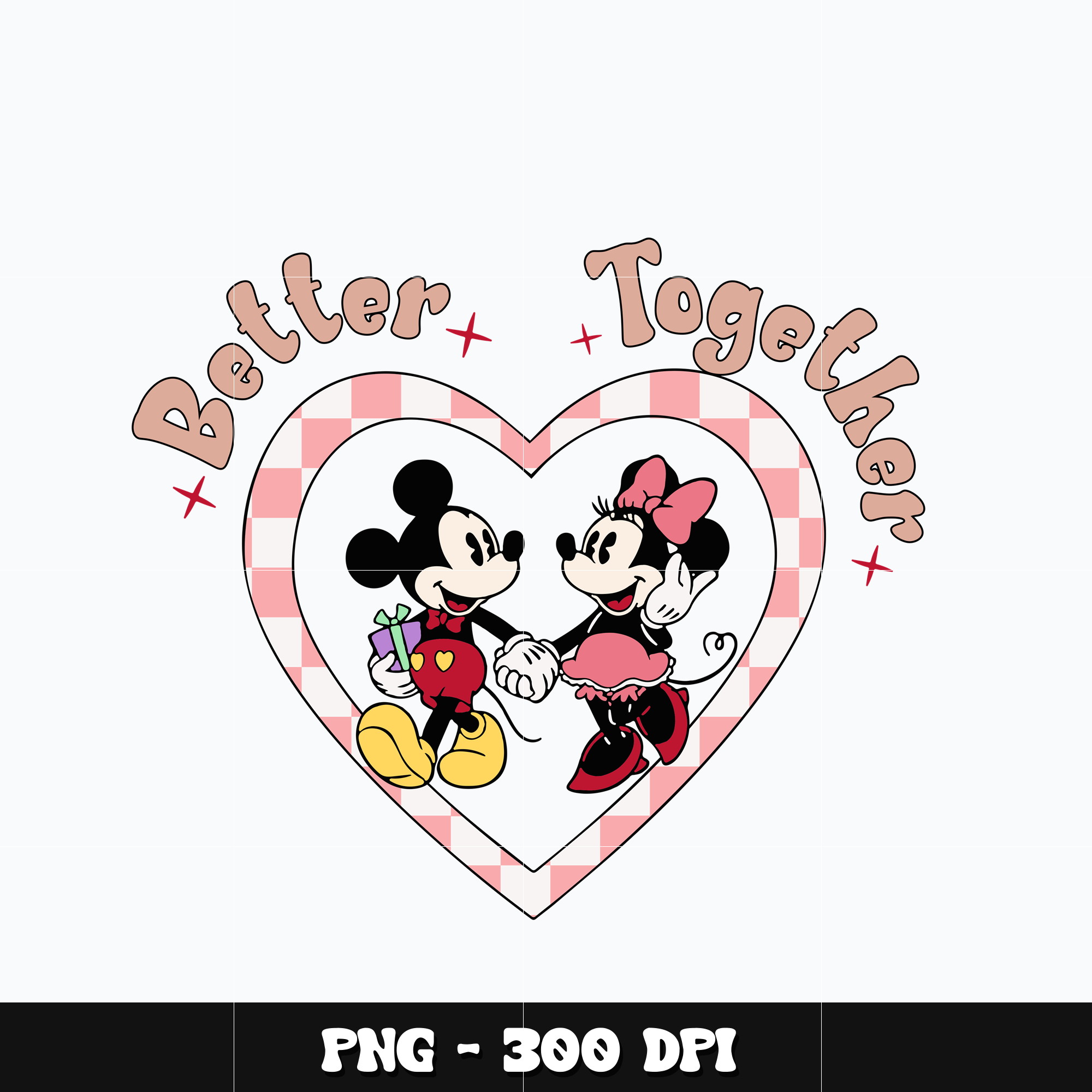 Minnie couple better together Png, Mickey Png, Disney Png, D | Inspire ...