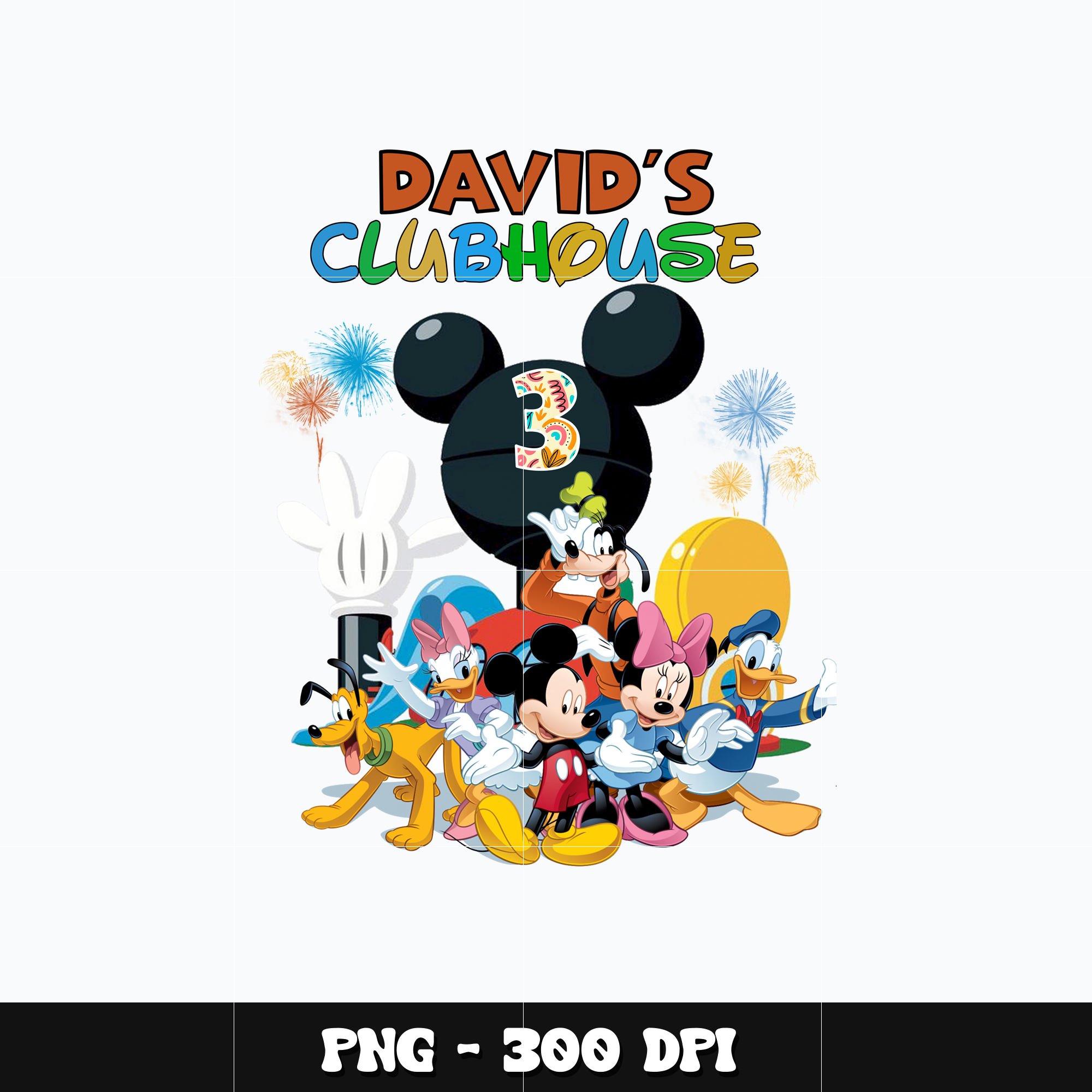Mickey david clubhouse Png, Mickey Png, Disney Png, Digital | Inspire ...