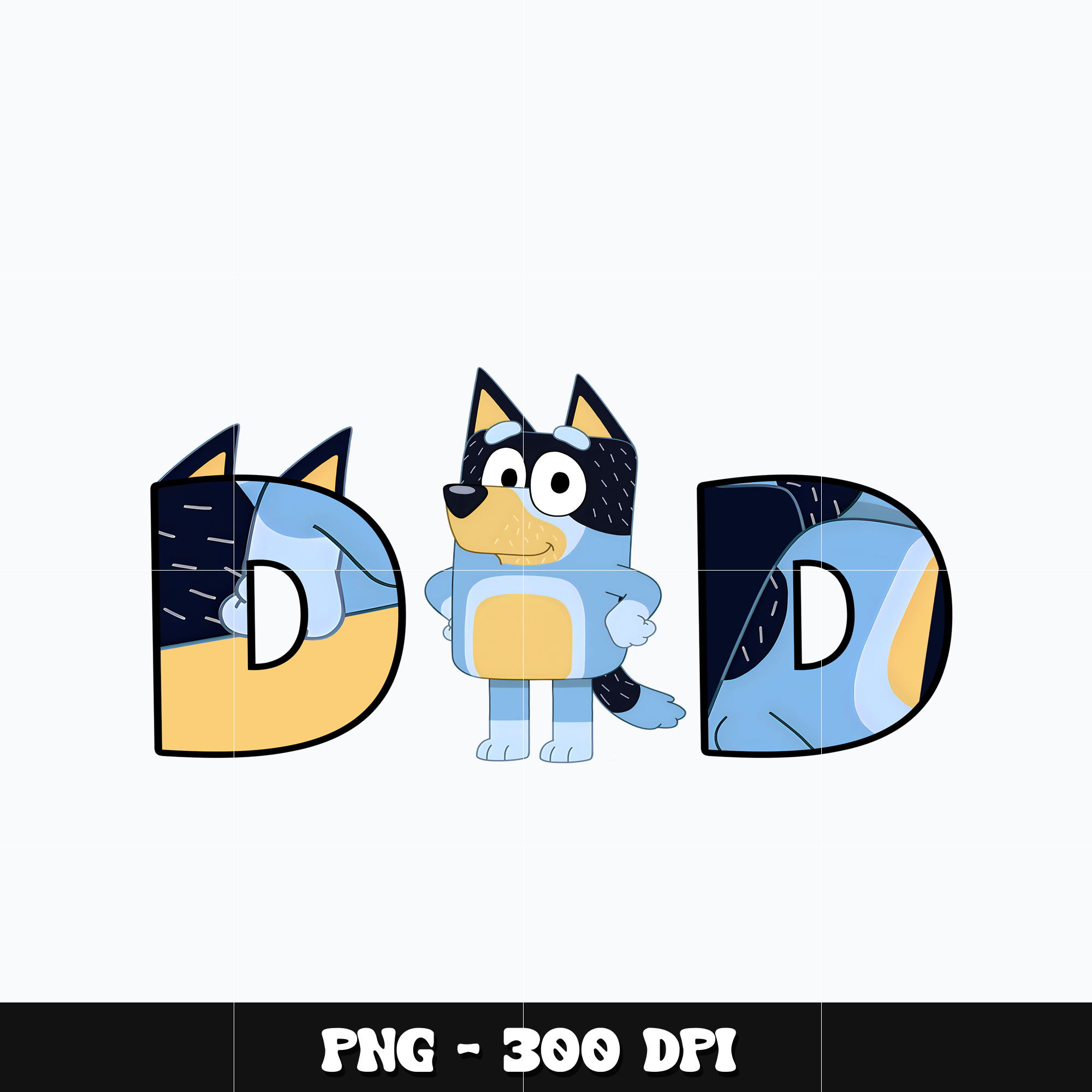 Bluey dad bandit Png, Bluey Png, Bluey cartoon Png, Digital | Inspire ...