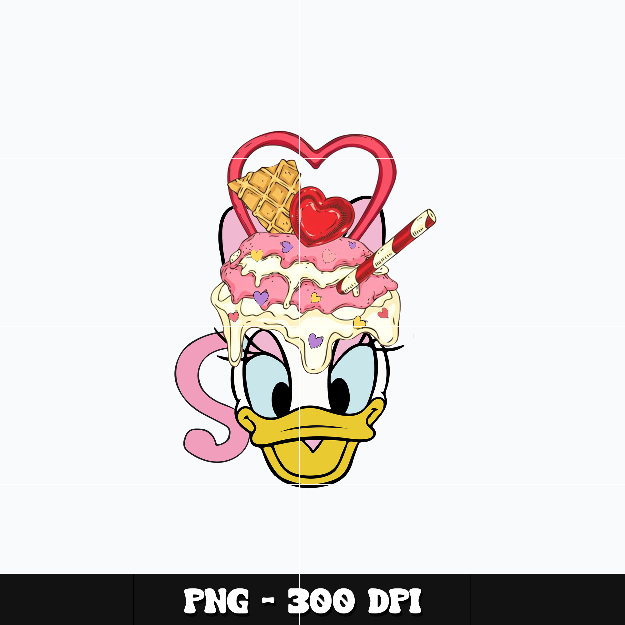 Daisy duck face Png, Mickey Png, Disney Png, Digital file pn - Inspire ...