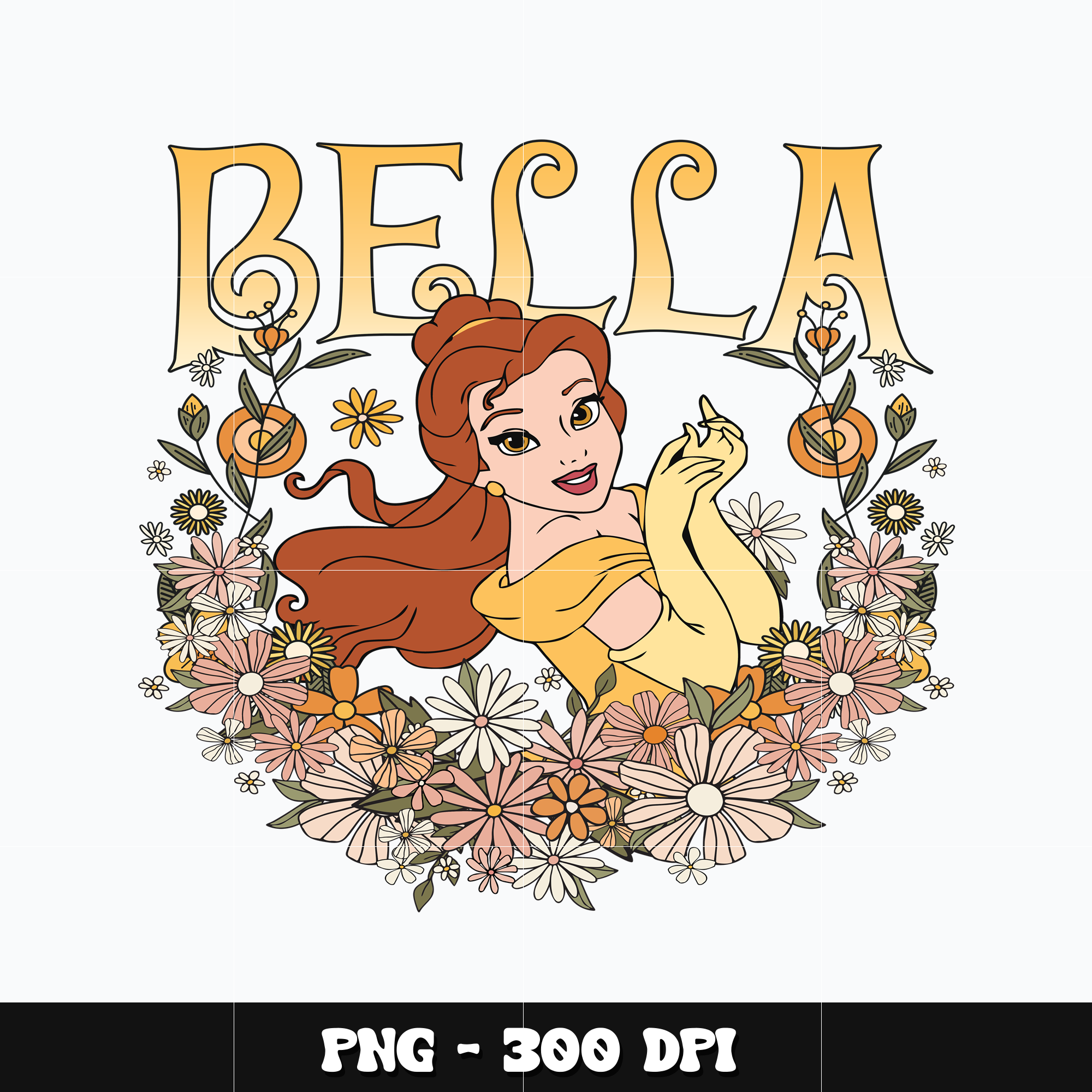 Princess disney bella Png, Princess Png, Disney Png, Digital | Inspire ...