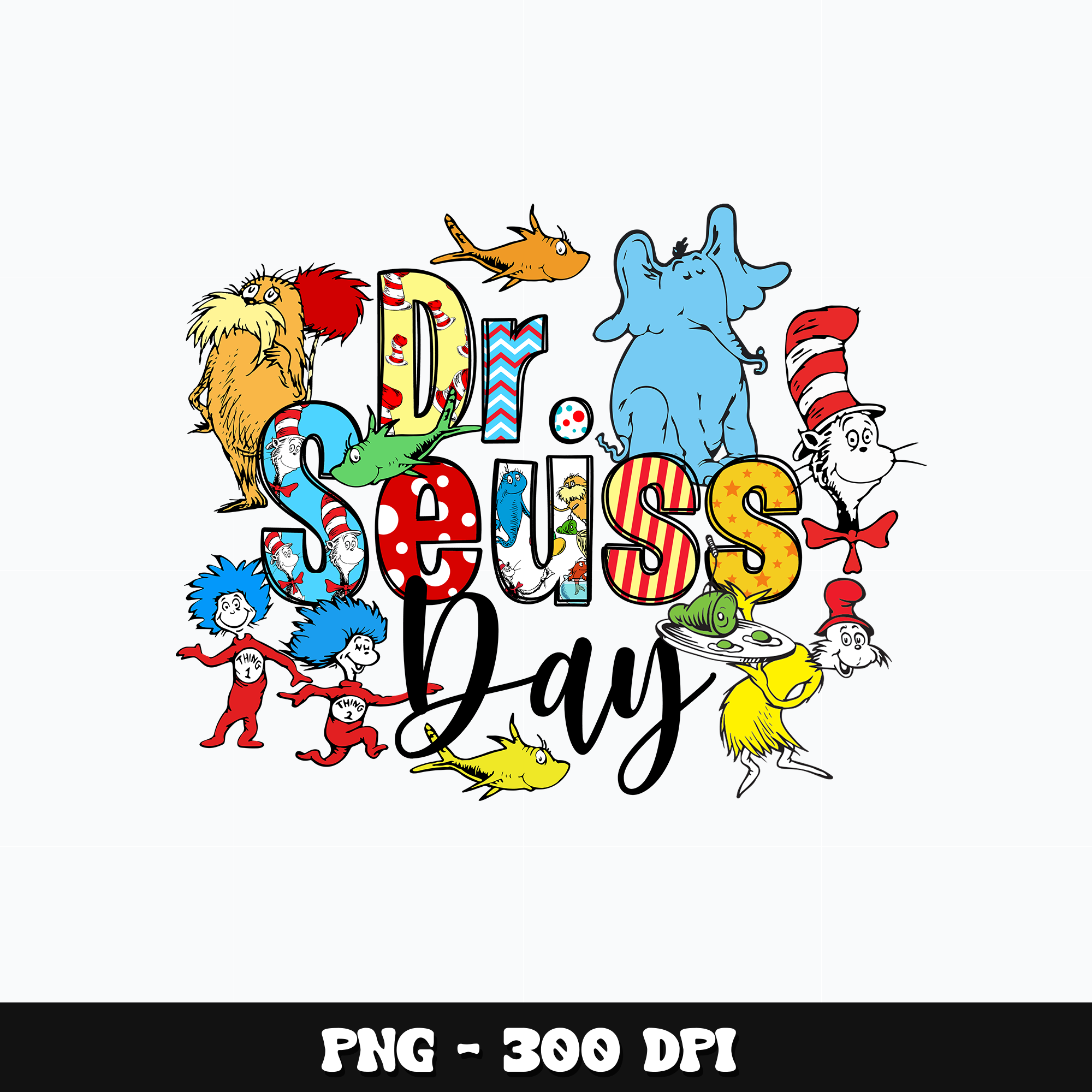 Dr seuss day friends Png, Dr seuss Png, Dr seuss cartoon Png - Inspire ...