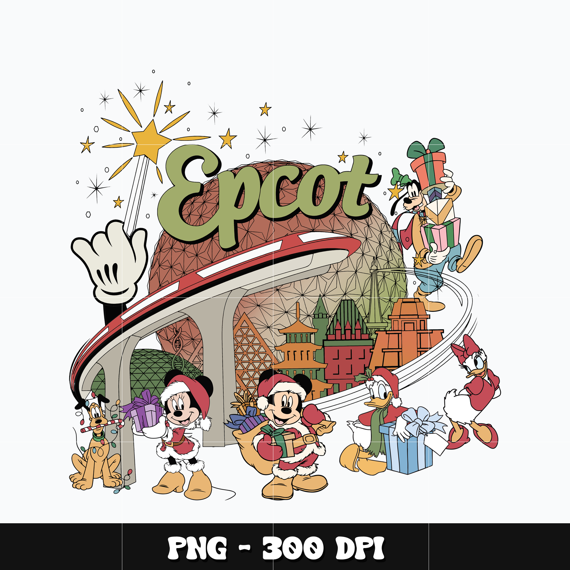 Mickey friends epcot Png, Mickey Png, Disney Png, Digital fi | Inspire ...