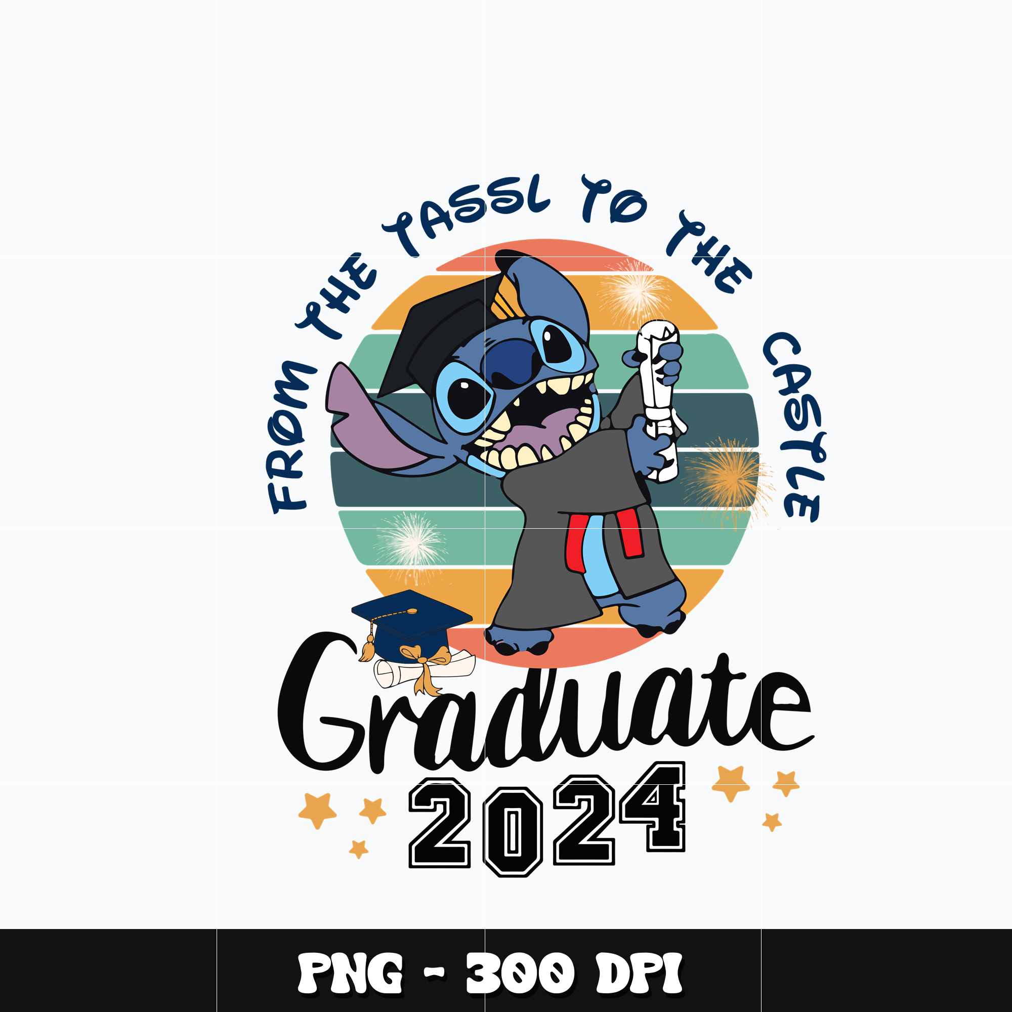 Stitch graduate 2024 Png, Stitch Png, Digital file png, cart | Inspire ...