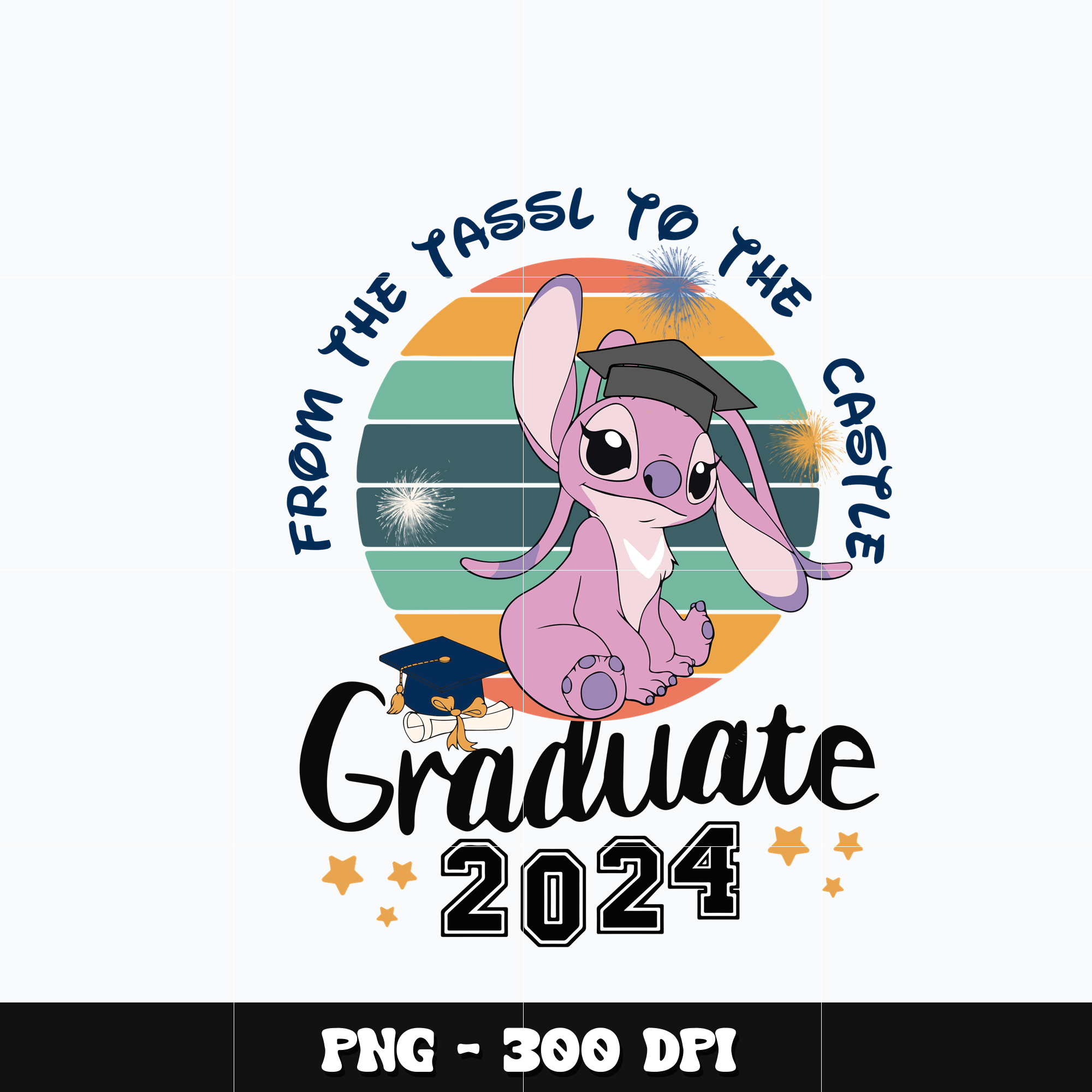 Angel graduate 2024 Png, Stitch Png, Digital file png, carto - Inspire ...